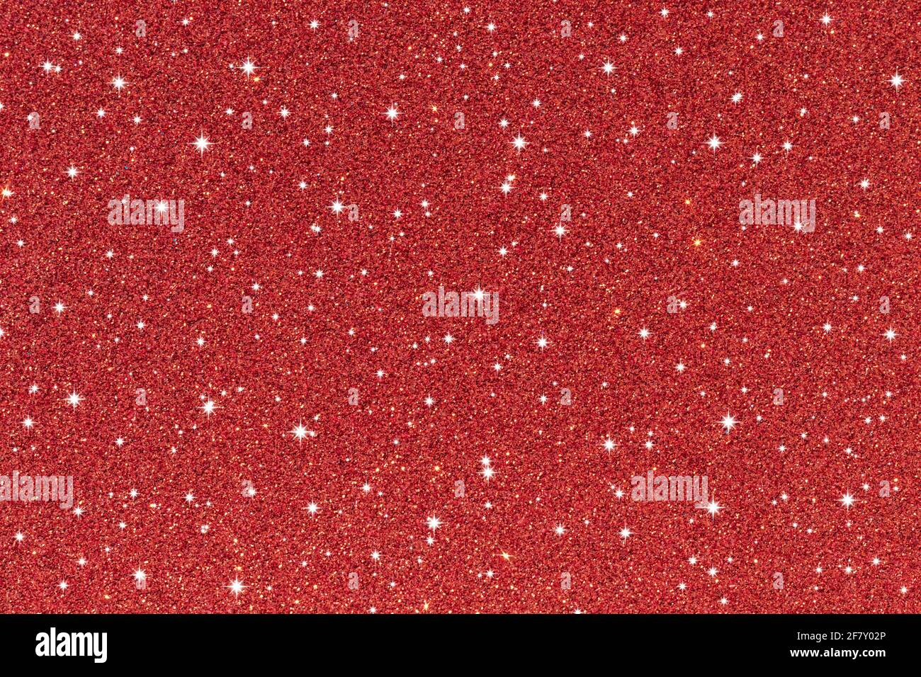 Shiny red background with sparkling stars. Glitter holiday beautiful ...