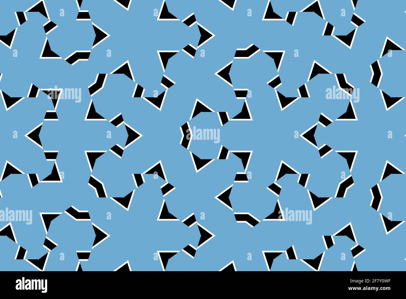 Simple geometric pattern in the colors of the national flag of Botswana ...