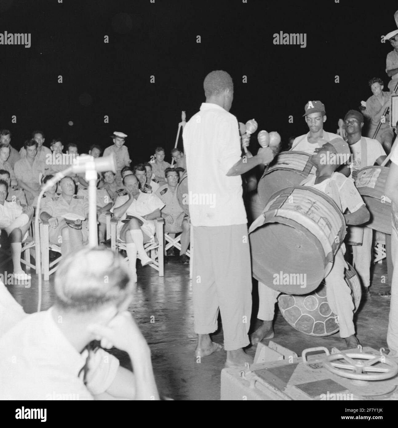 A stem band from Oranjestad, St Eustasius, A / B from Kruiser Hr.Ms. De ...