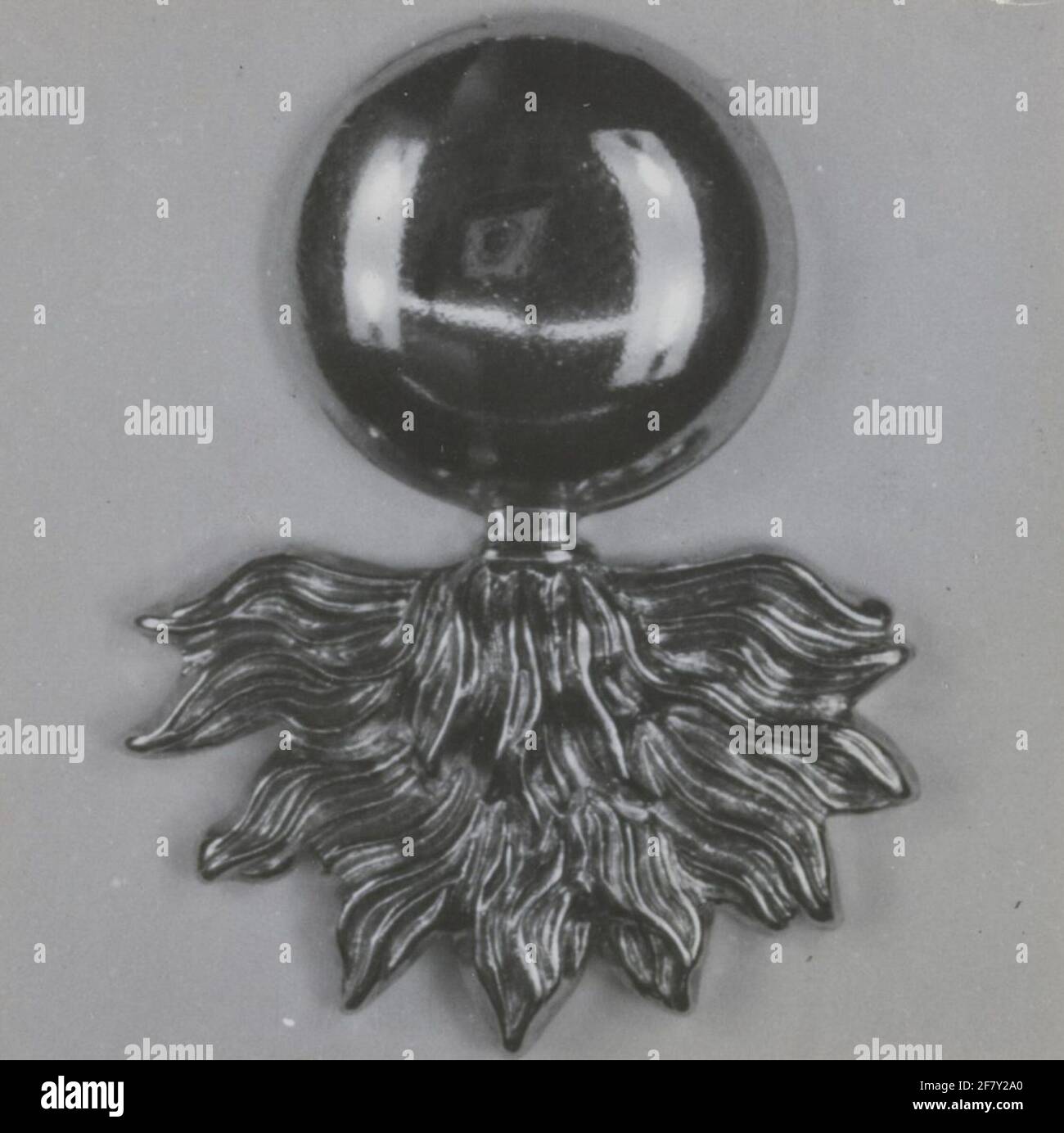 Collar level emblem branch of service, guard regiment grenadiers. In ...