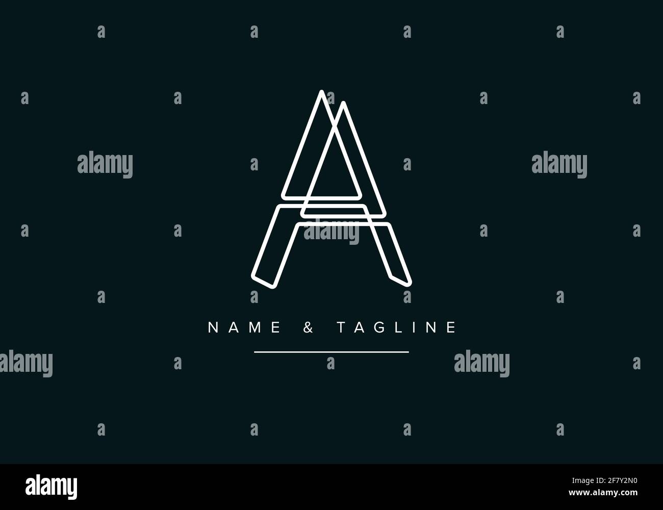 Alphabet letter icon logo AA, A Stock Vector Image & Art - Alamy