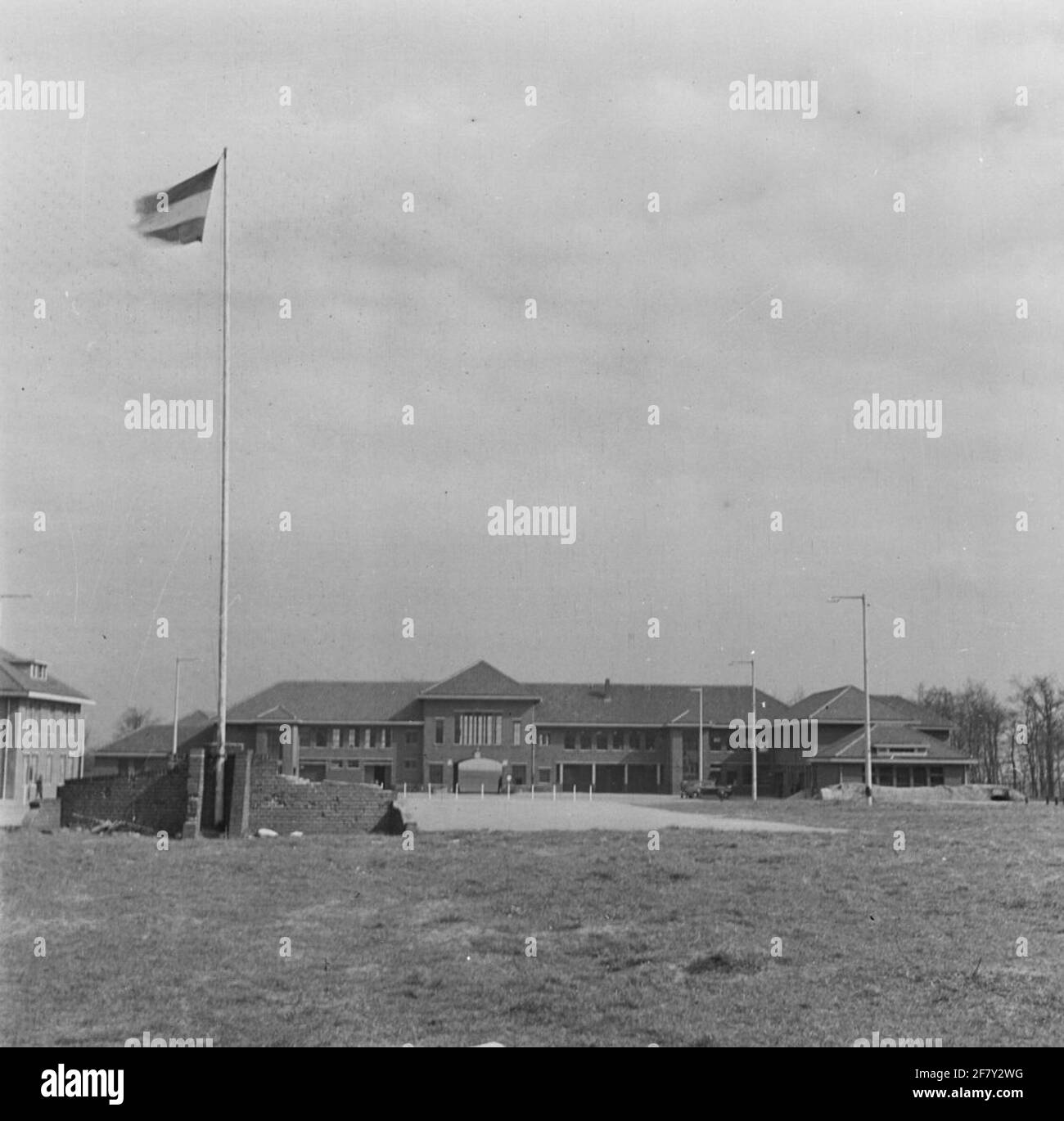 Indoor area of military complex Stock Photo - Alamy