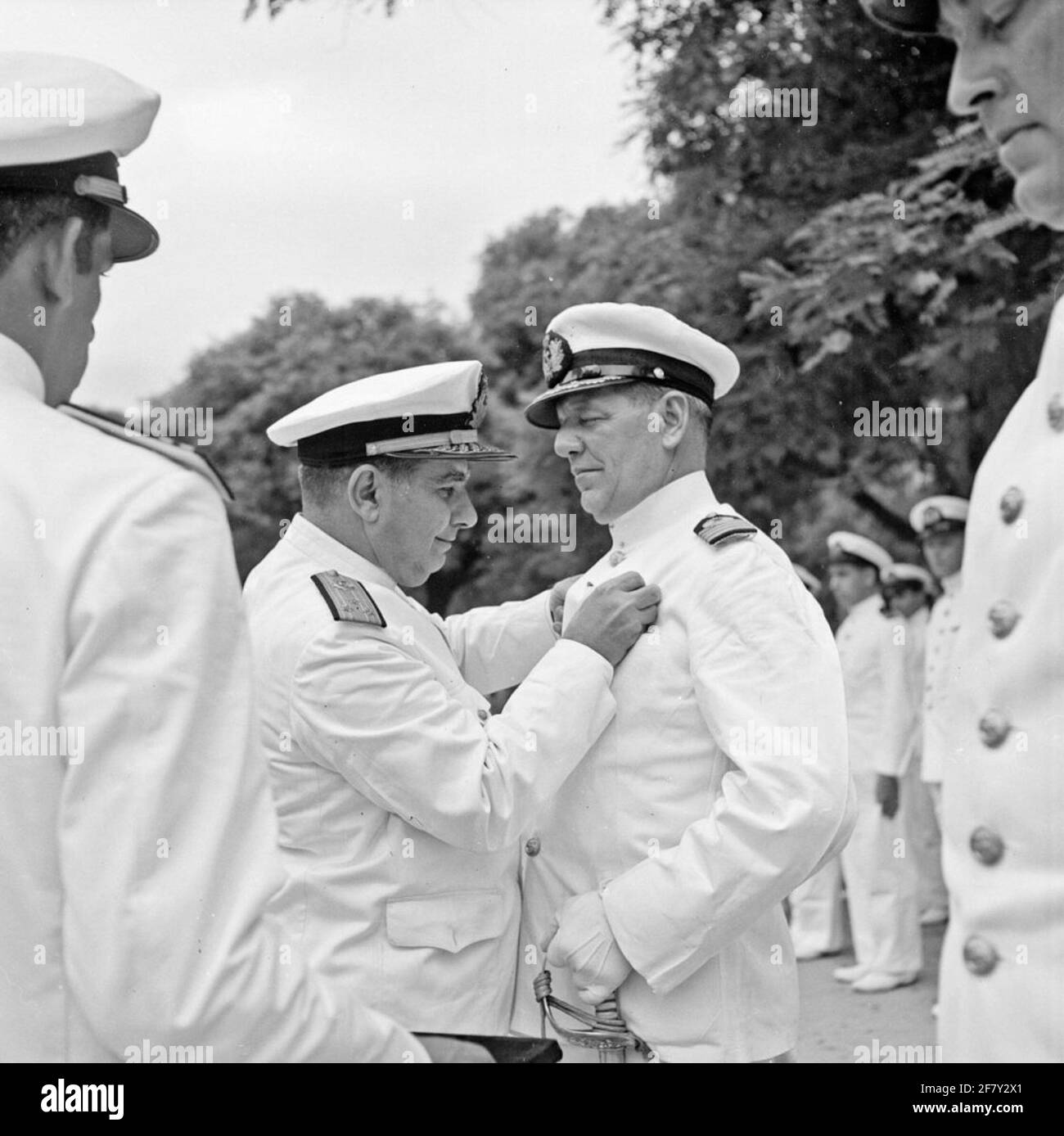 Captain-Ter-Zee AC Marcus (1913-1991, Right), Commander of the Flight ...