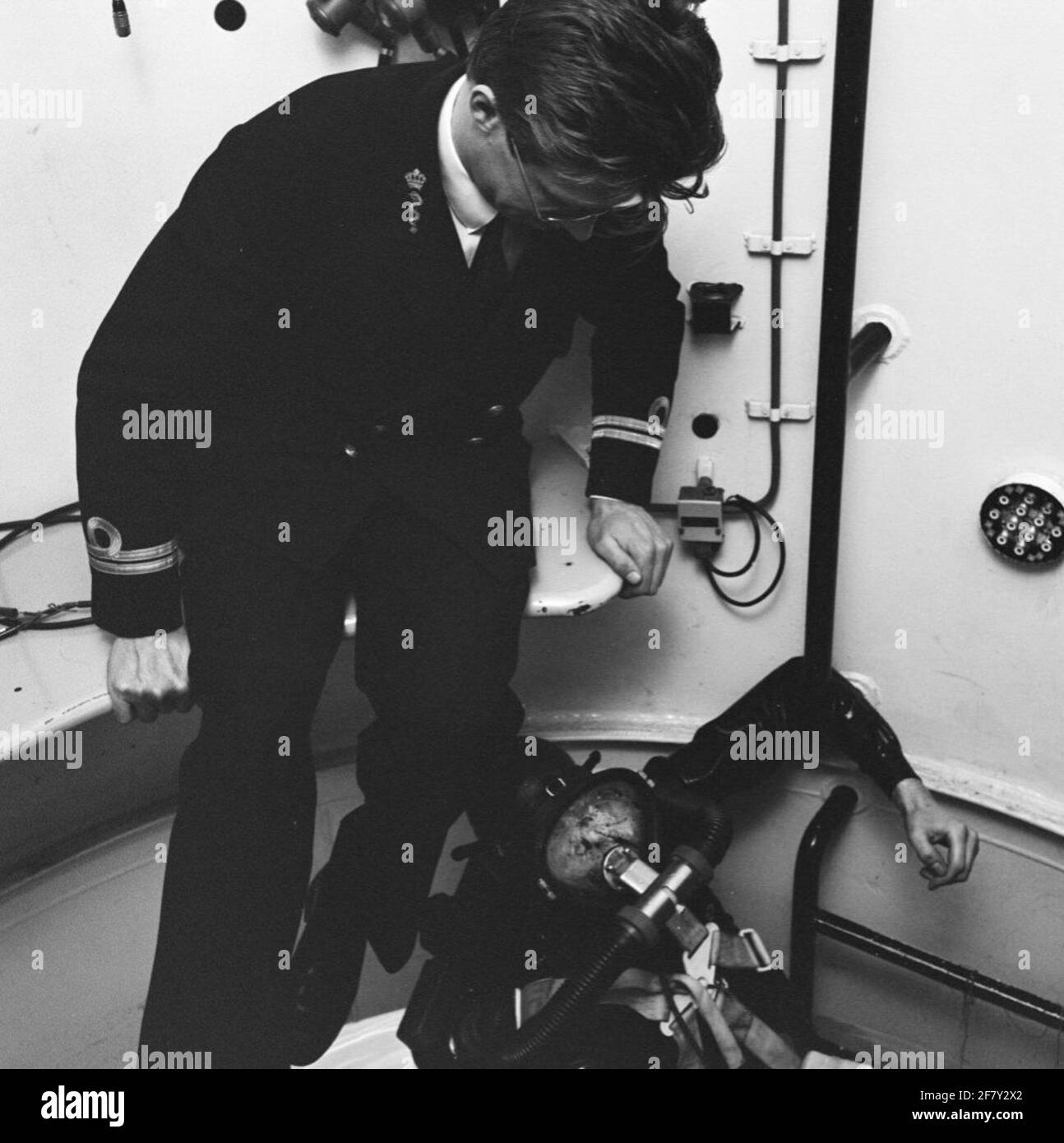 Diver gear equipment dive Black and White Stock Photos & Images - Alamy