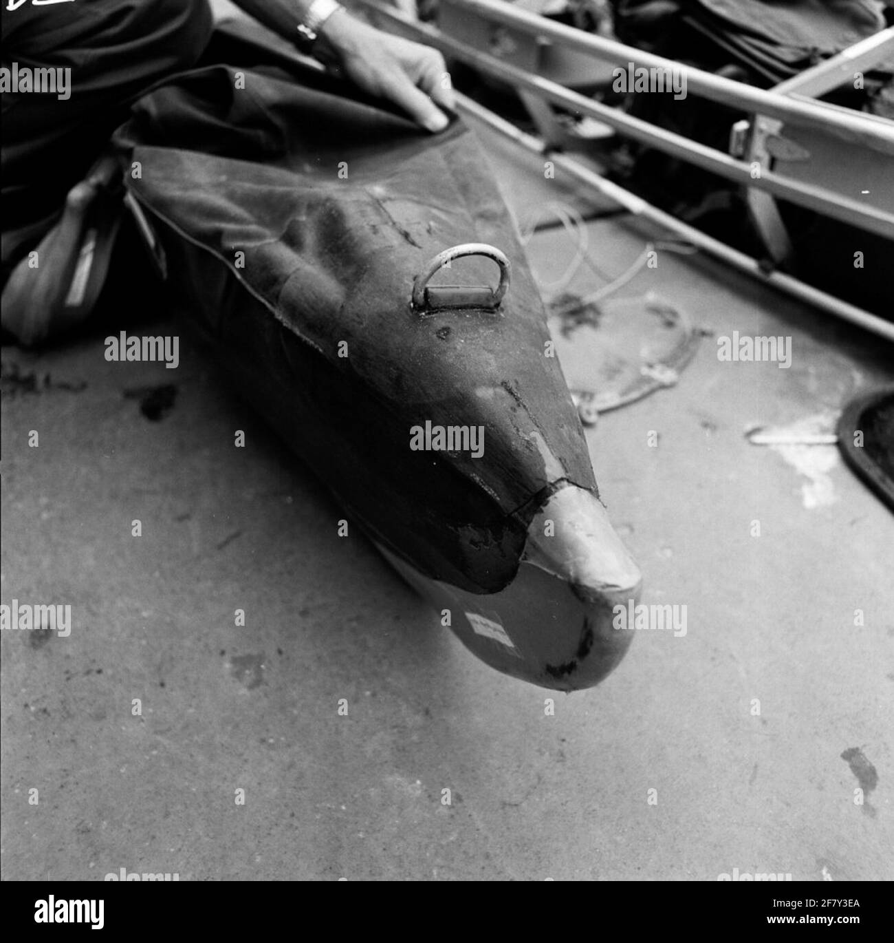Mounting a kayak for the Amphibious section of the Marines Corps ...