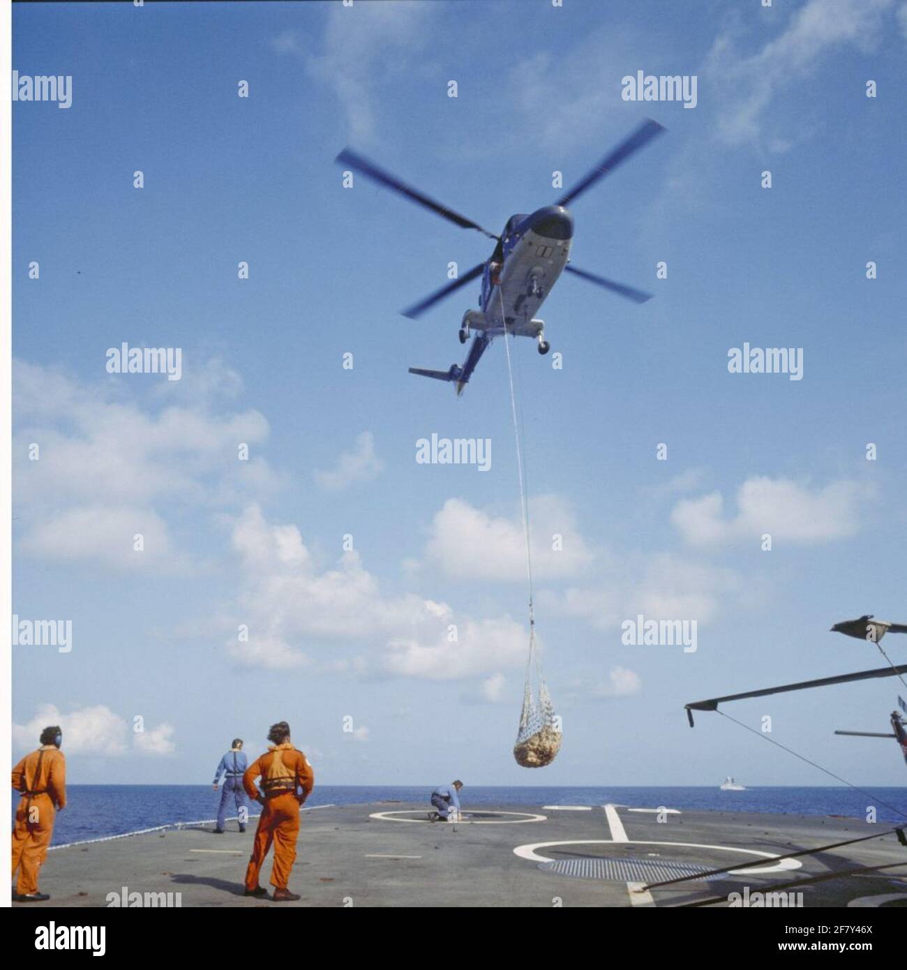 A Westland SH-14D Navy Lynx submarine control helicopter (1976-) while ...