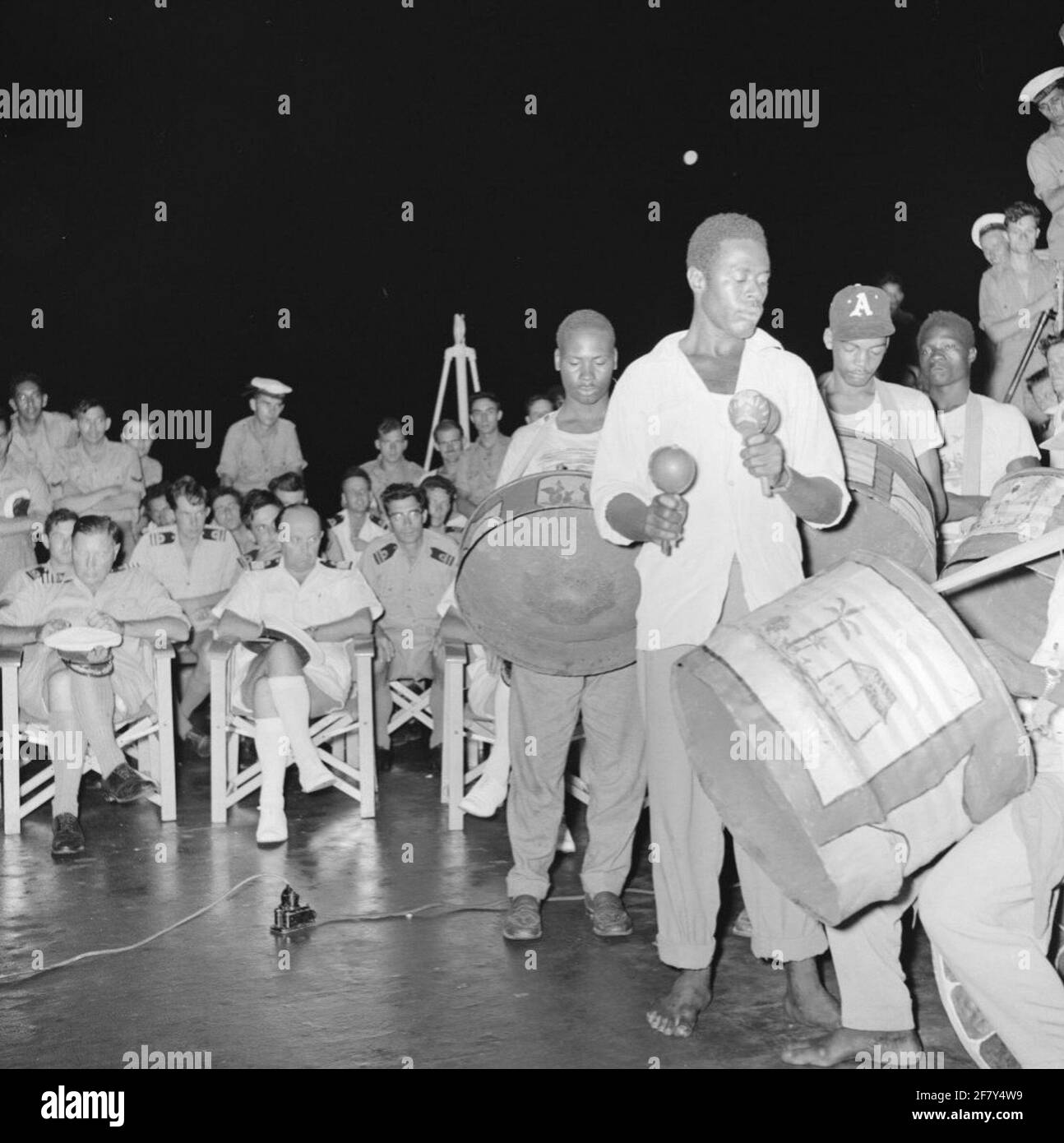 A stem band from Oranjestad, St Eustasius, A / B from Kruiser Hr.Ms. De ...