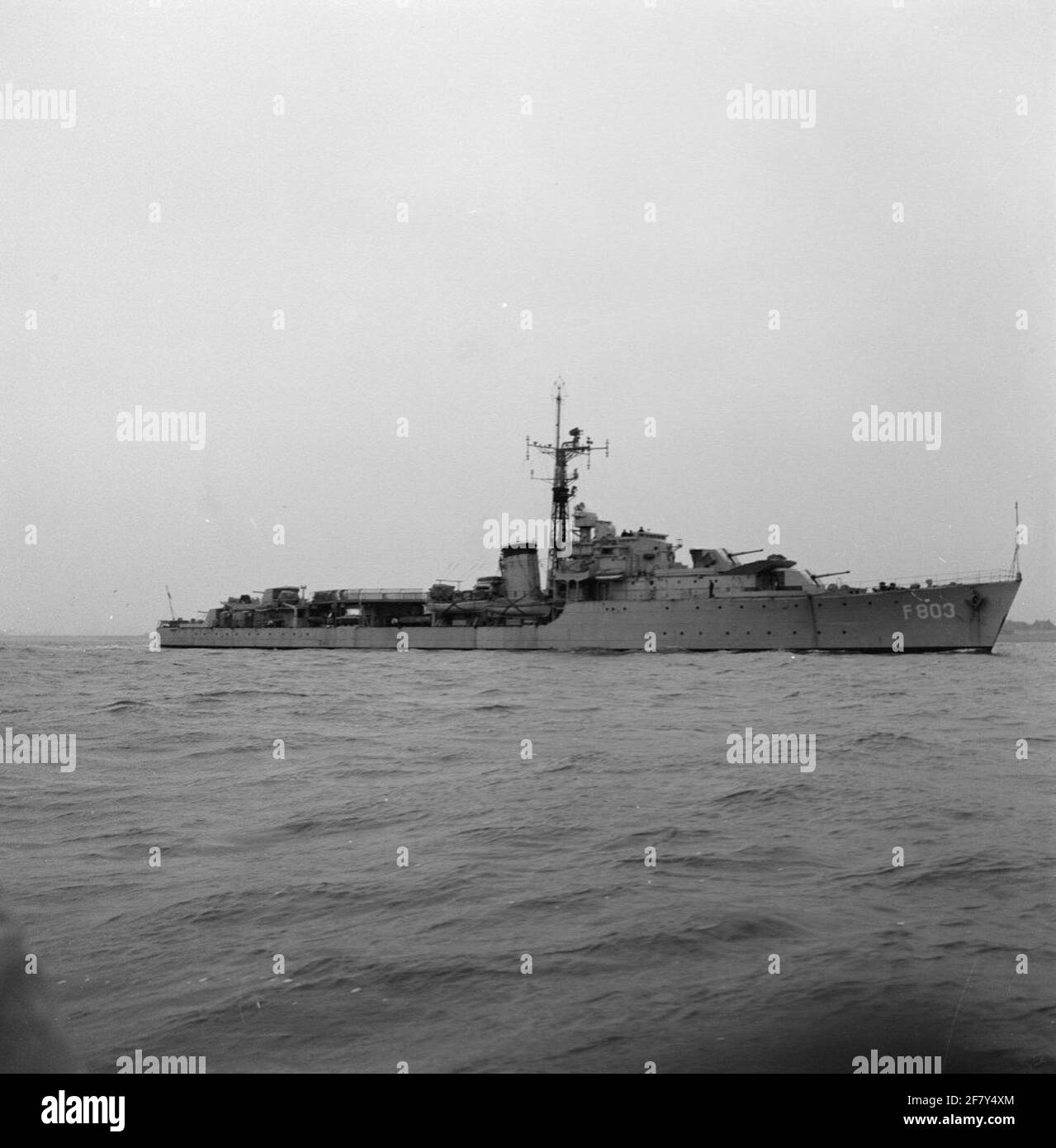 The Frigate Hr.Ms. Evertsen (F 803, EX-D 802), 1957 Stock Photo - Alamy