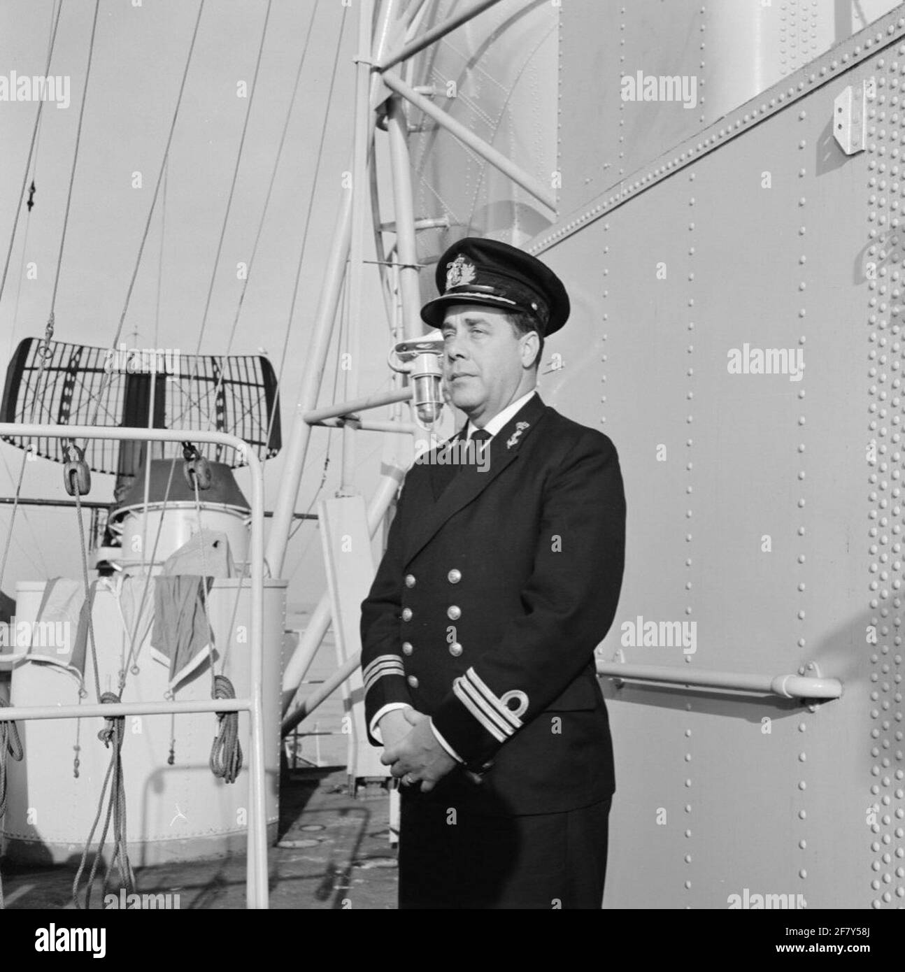 Captain-Lieutenant-Ter-Zee (Kltz) H.A. HES. Kltz Hes is commander of Hr ...