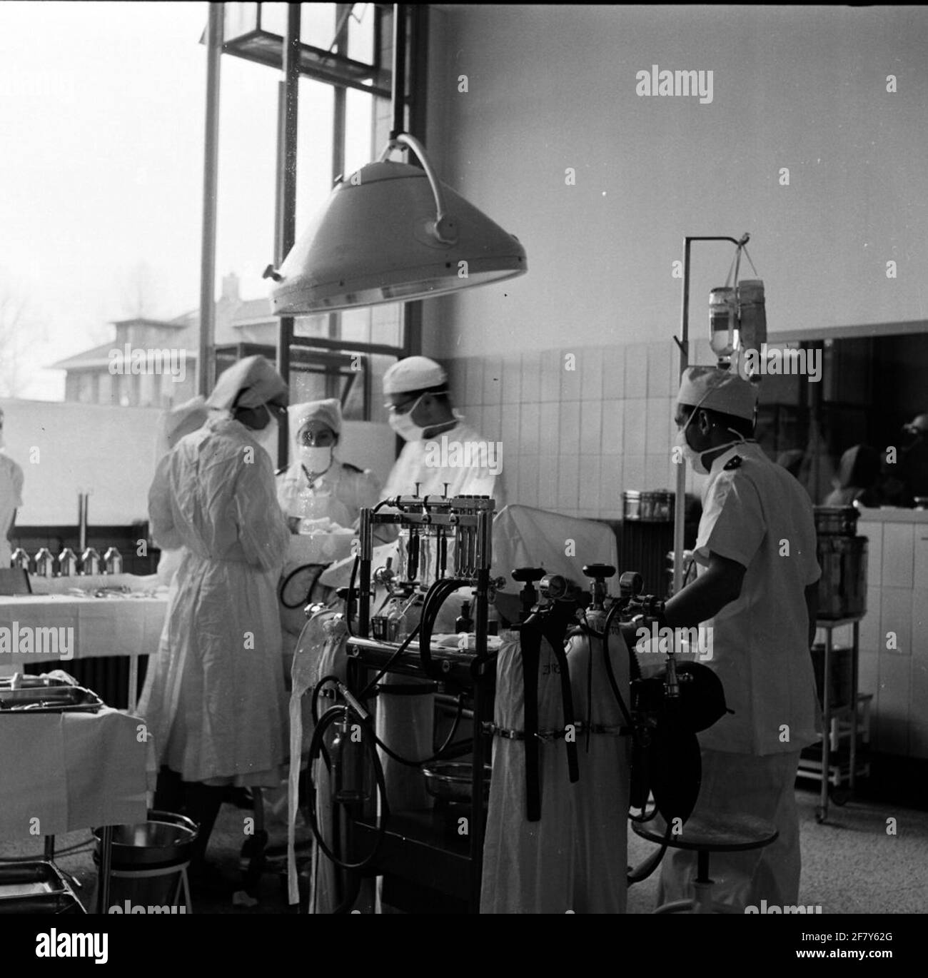 Operating room with nurses of the military women's department (Milva ...