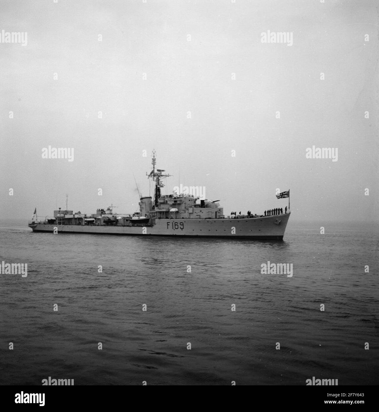 The British Submarine Boat Fix Fregat HMS Paladin (F 169, 1941-1962) in ...