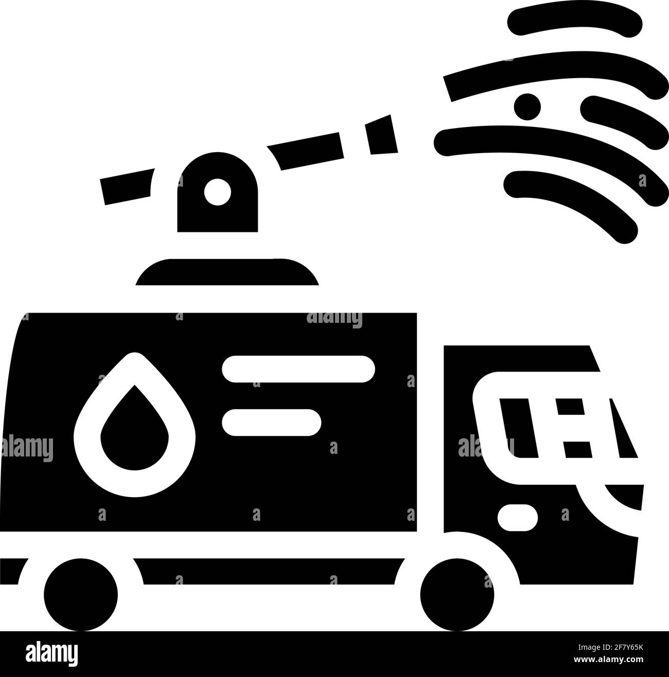 water jet protest meeting glyph icon vector illustration Stock Vector ...