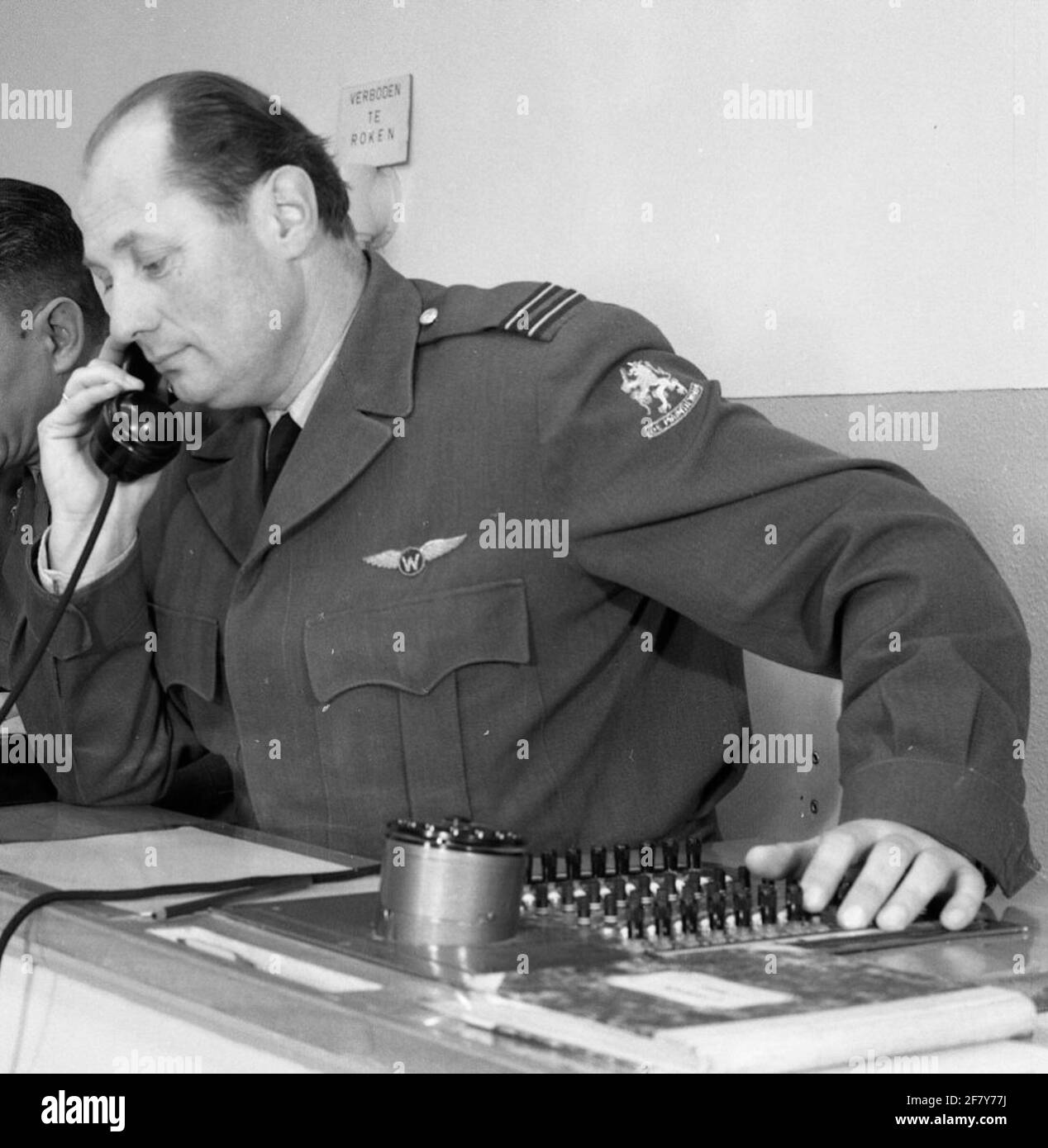 Captain observer J. de Groot, Commander of the 4th Air Guard Group of ...