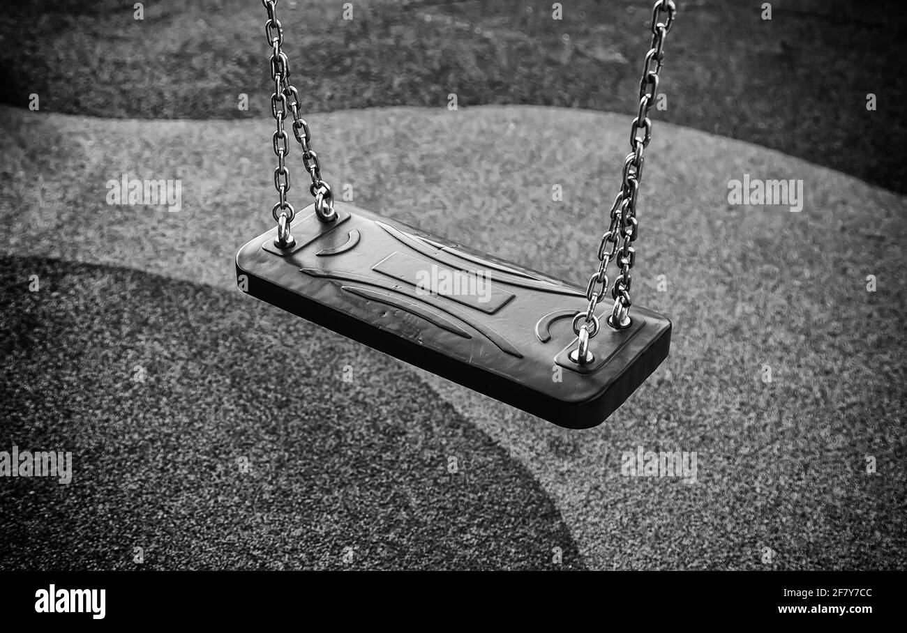 Child in playground kid Black and White Stock Photos & Images - Alamy