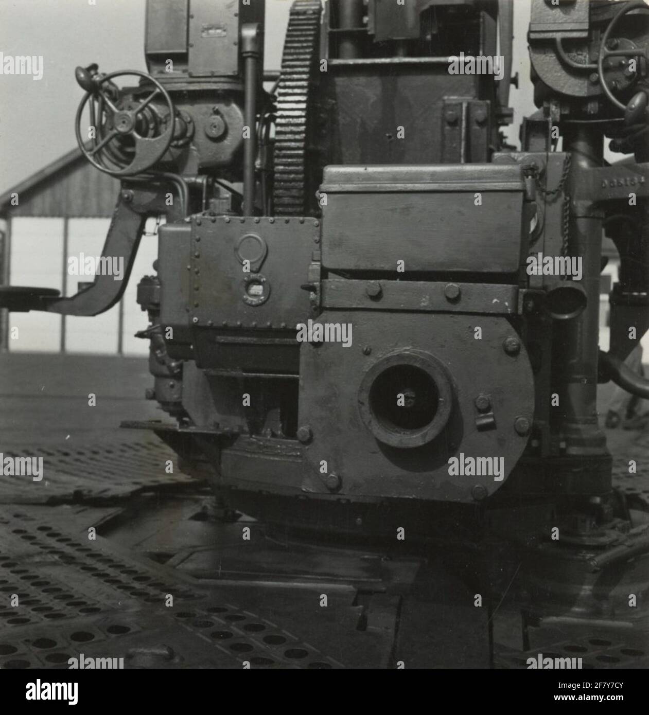 Detail of a 90 mm air destinator of heavy air target artillery ...