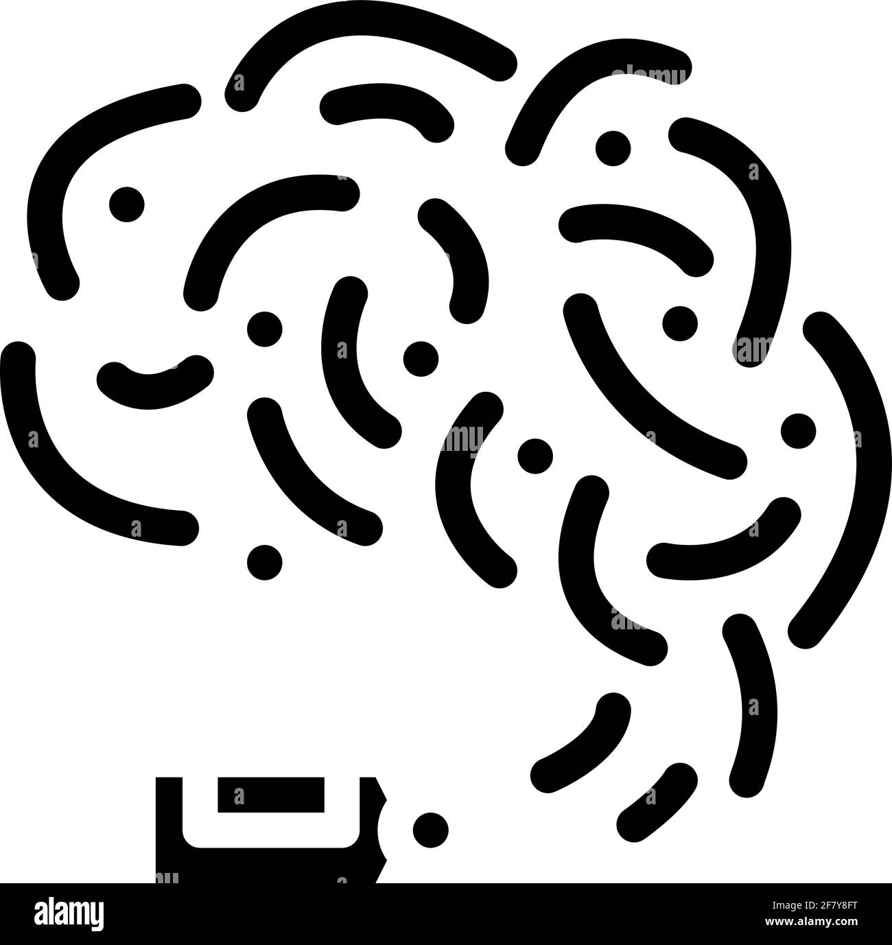 smoke bomb protest meeting glyph icon vector illustration Stock Vector ...