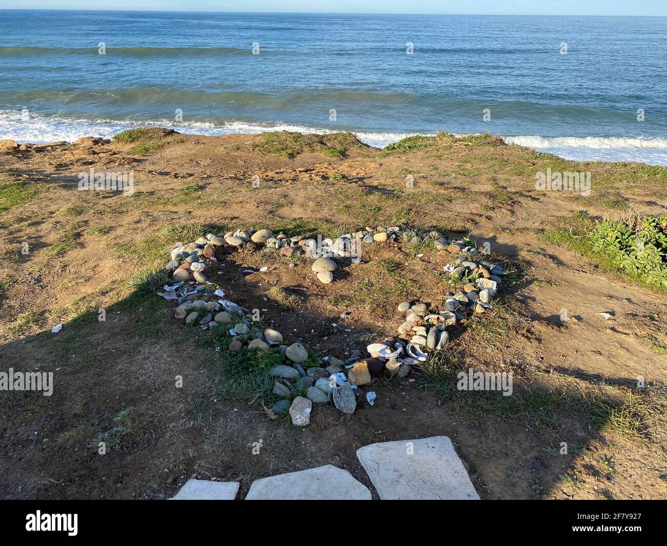 Heart shaped rock display, Cambria California abstract, California ...