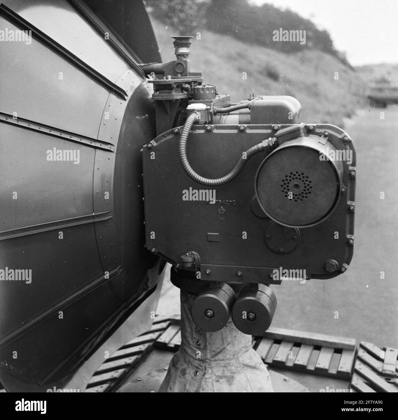 Portion of the fire line radar AA 3MK7. This radar was used in the air ...