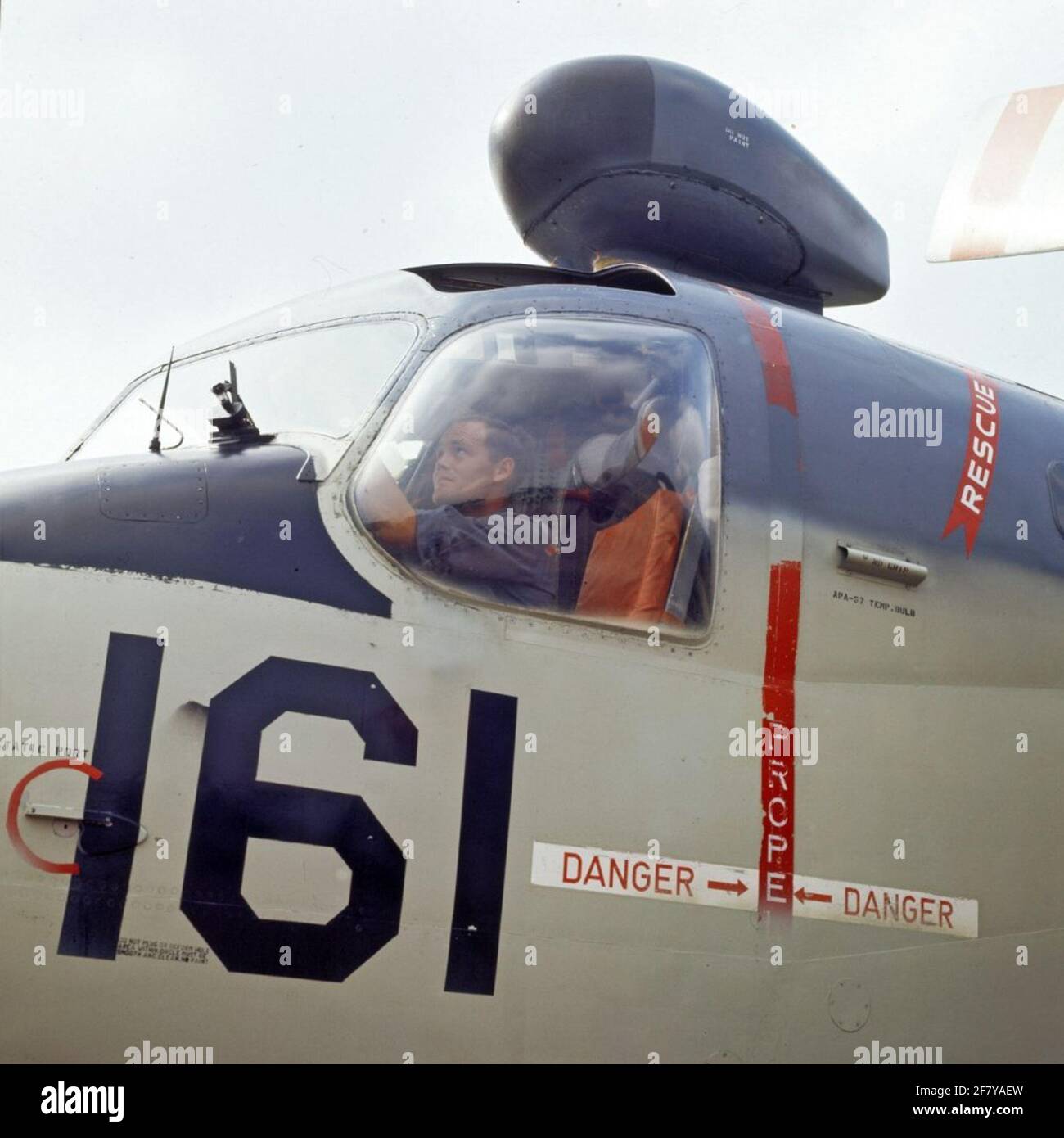 The Cockpit of the Grumman S2F-1 (S-2A) Tracker Submarine boat control ...