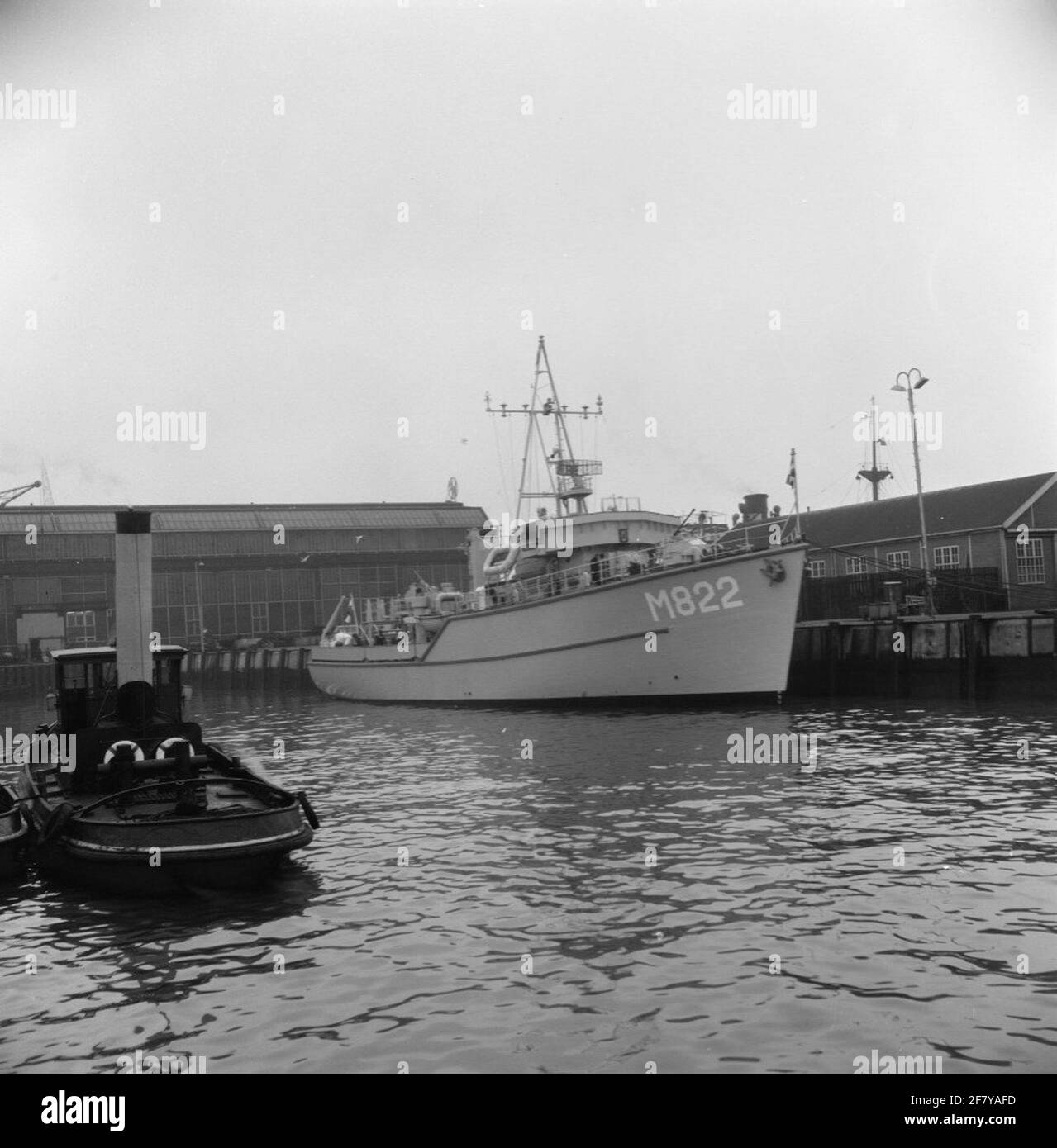 Communication of the mine sweep Hr.Ms. Leersum (M 822, renovated in ...