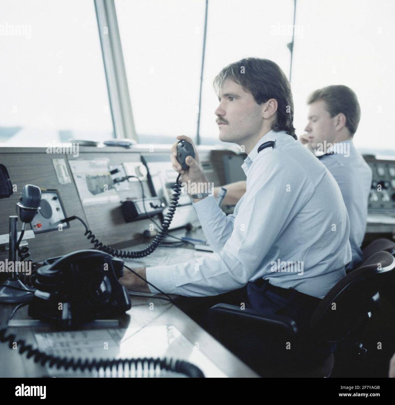 Air traffic controller at work Stock Photo - Alamy