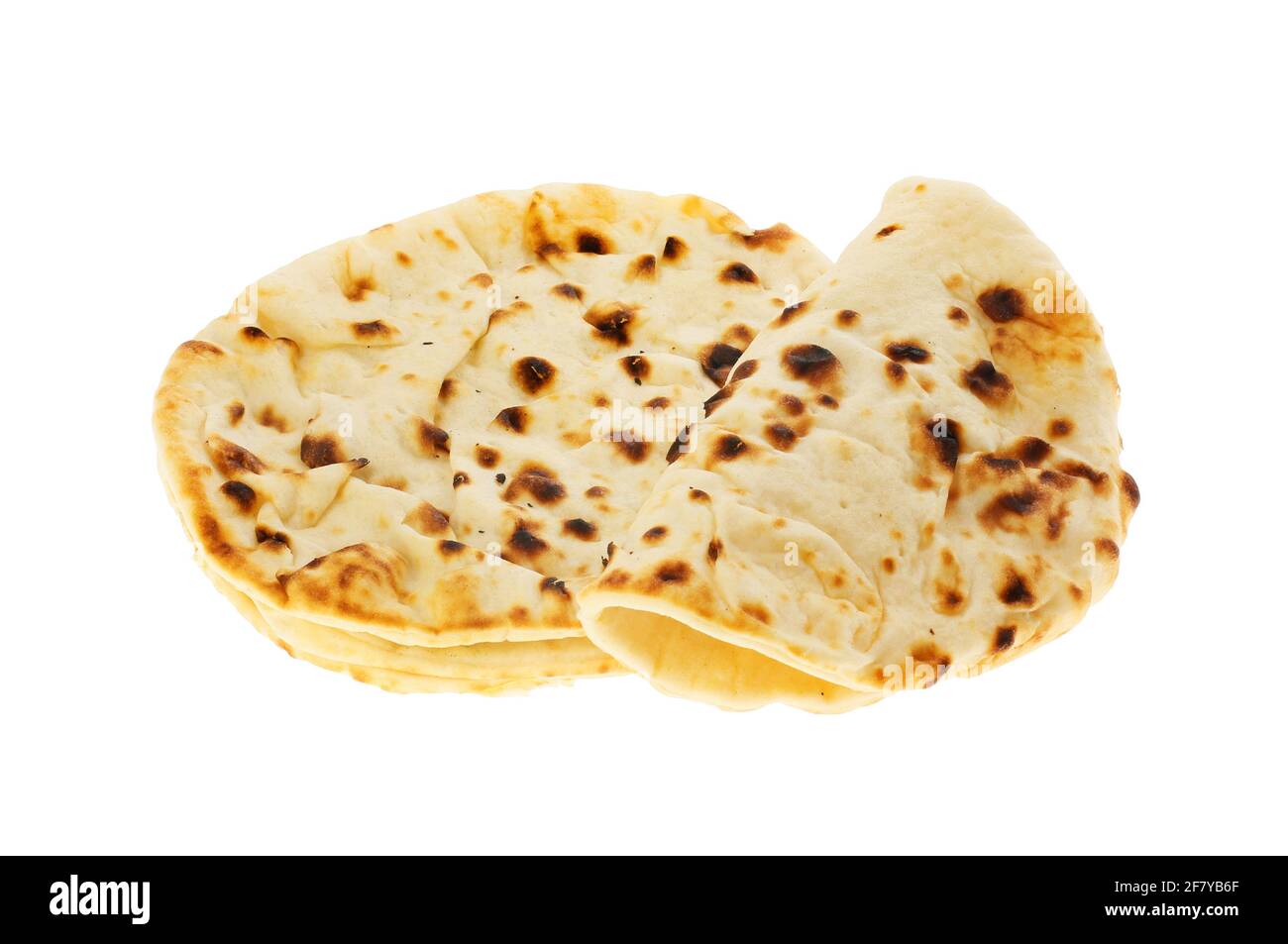 Greek style flatbread isolated against white Stock Photo - Alamy