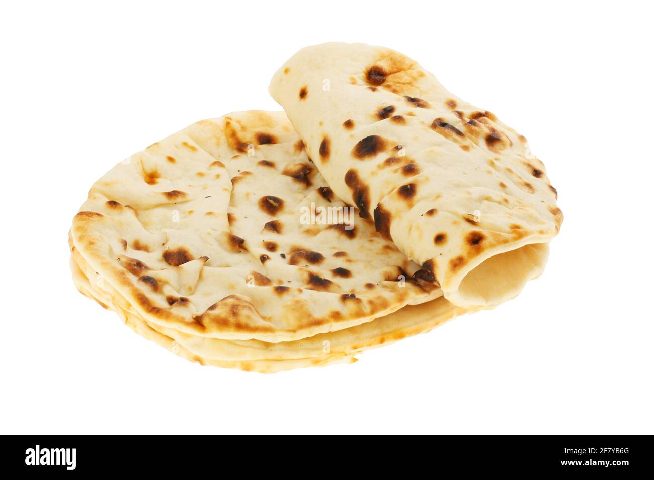 Greek style flatbreads isolated against white Stock Photo - Alamy