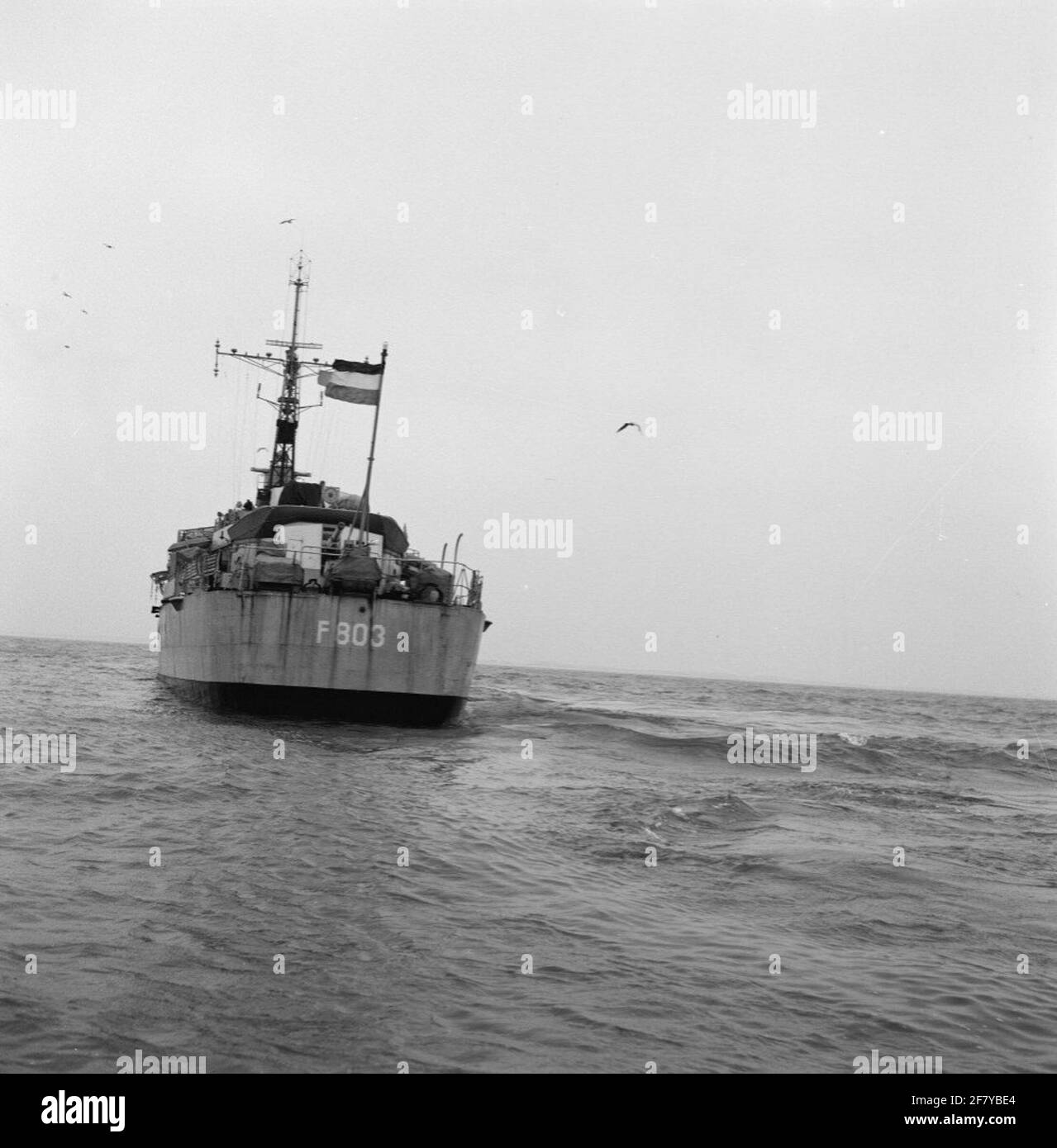 The Frigate Hr.Ms. Evertsen (F 803, EX-D 802), 1957 Stock Photo - Alamy