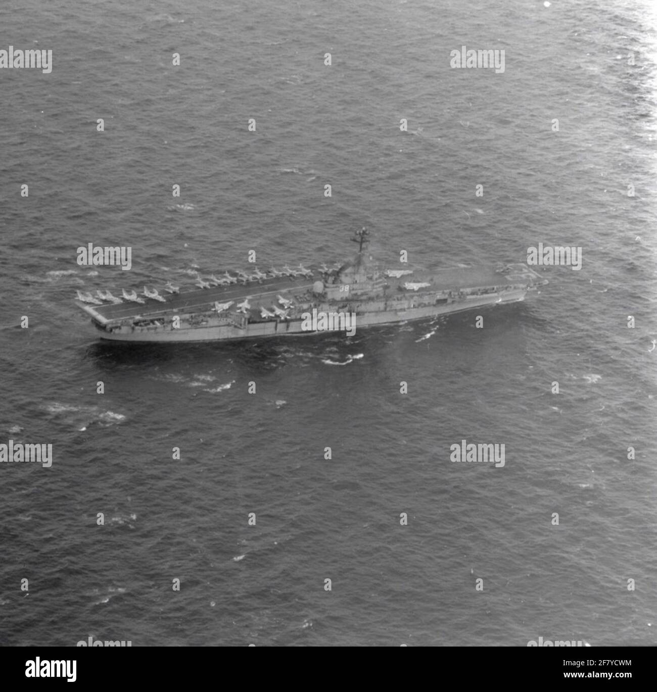 The USS Shangri-La (1944-1971) an Attack Carrier (CVA). Employed as an ...