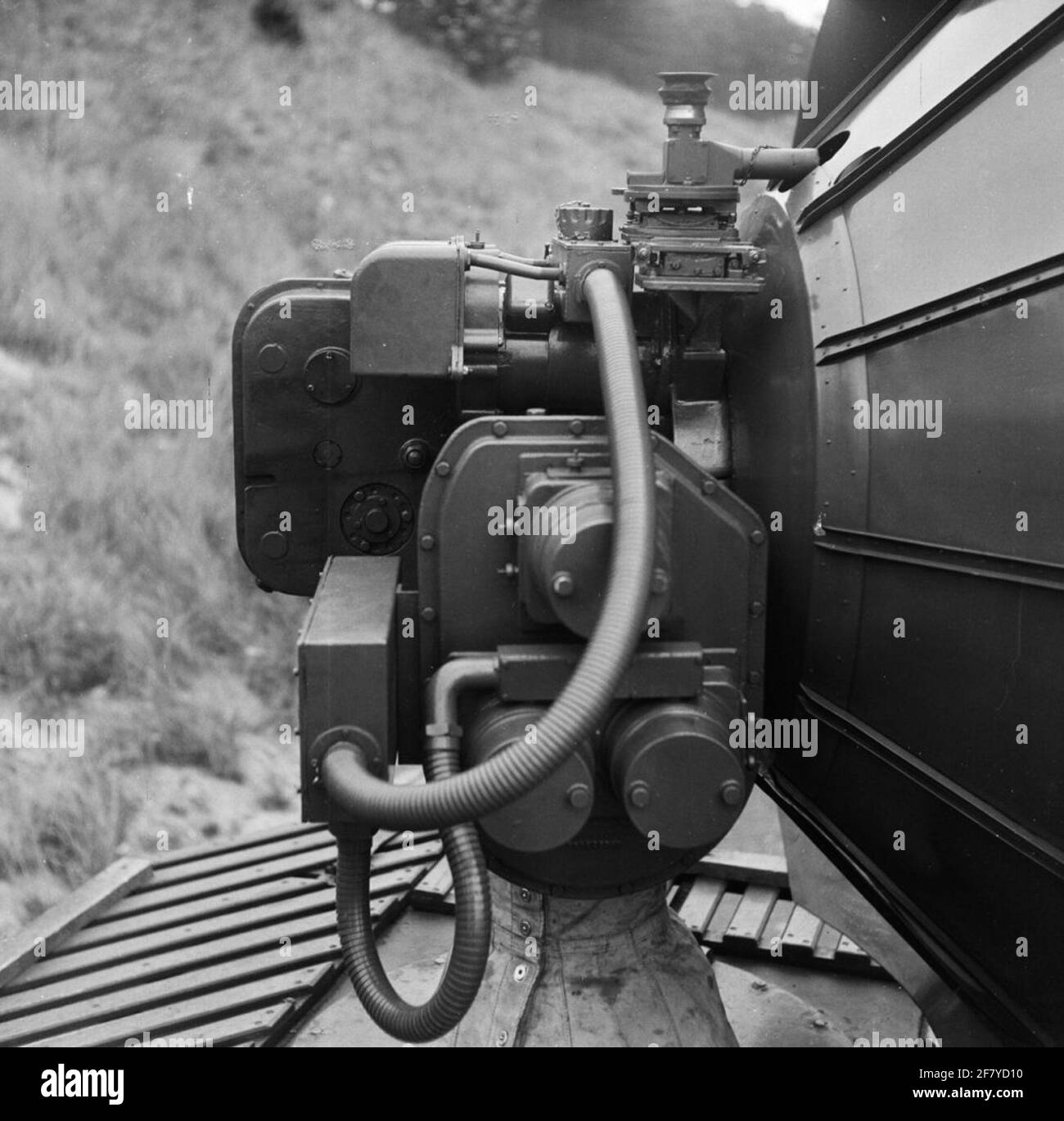 Portion of the fire line radar AA 3MK7. This radar was used in the air ...