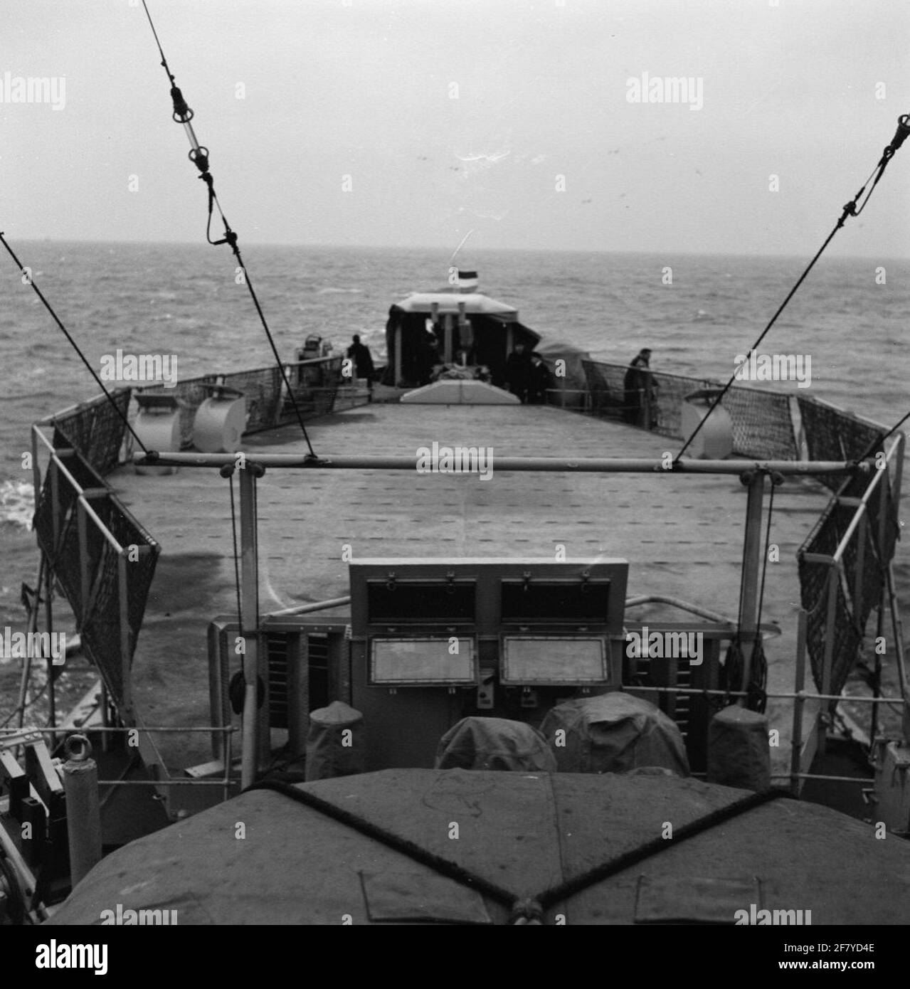 The helicopter deck of the Frigate Hr.Ms. Evertsen (F 803, EX-D 802 ...