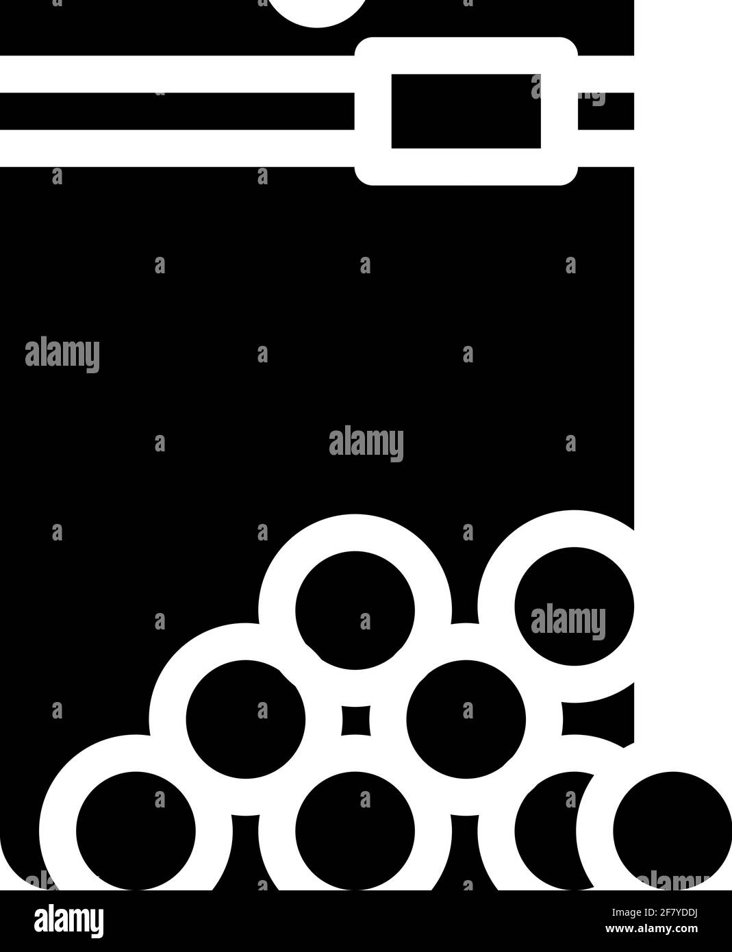 sugar balls sweetener glyph icon vector illustration Stock Vector Image ...