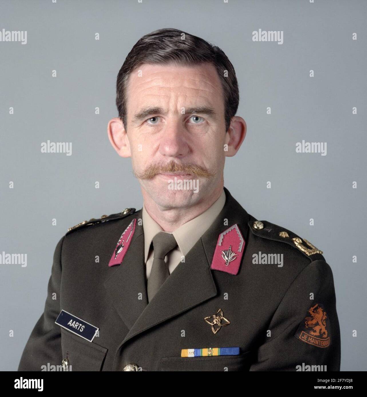 Portrait of General Major of Military Administration A.F.H. Arch Stock ...