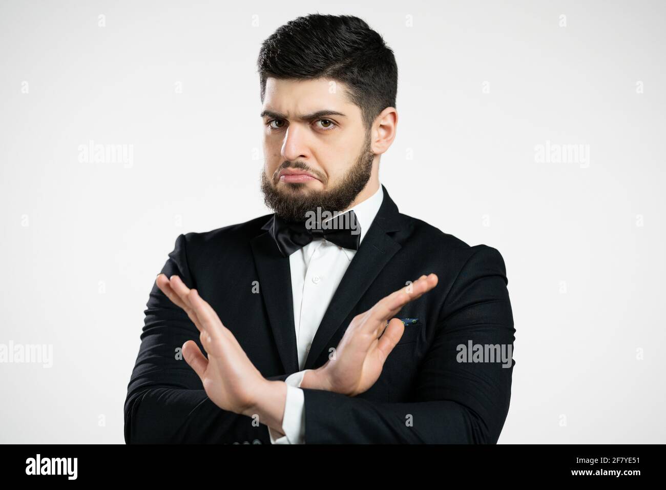 Serious man in tuxedo hi-res stock photography and images - Alamy