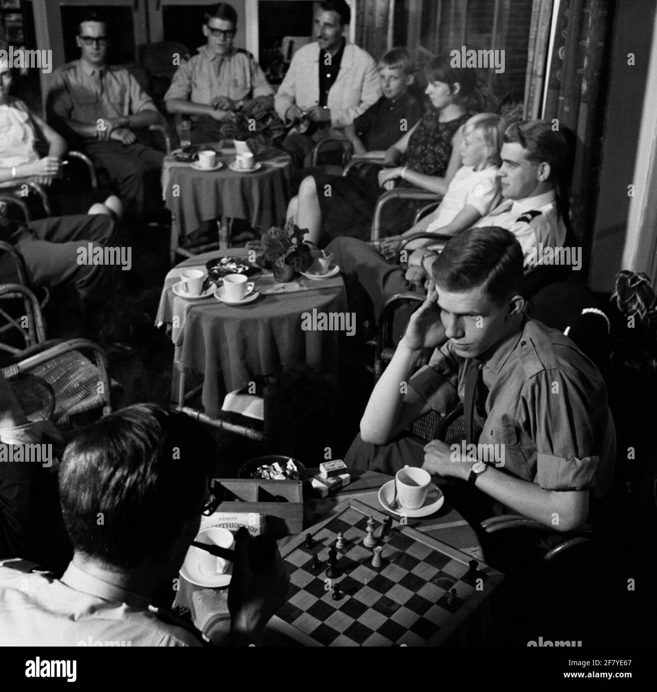Military personnel at play Black and White Stock Photos & Images - Alamy