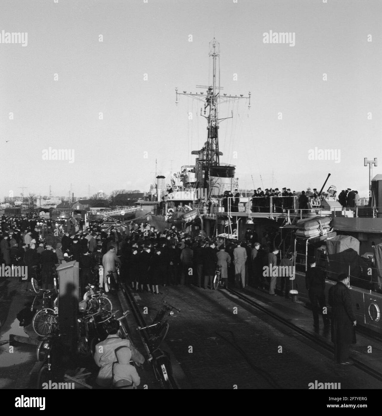 Departure of the Frigate Hr.Ms. Evertsen (F 803) to Dutch New Guinea in ...