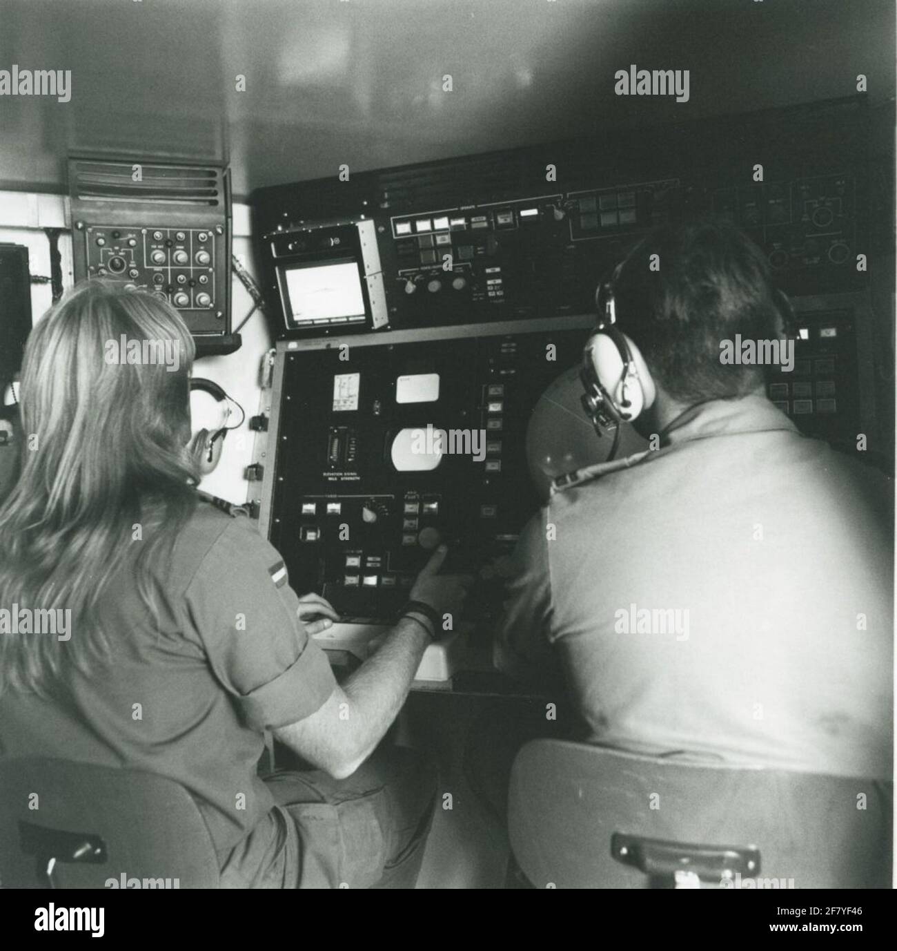 Operators from the Royal Air Force Group Led Arms with their Radar ...