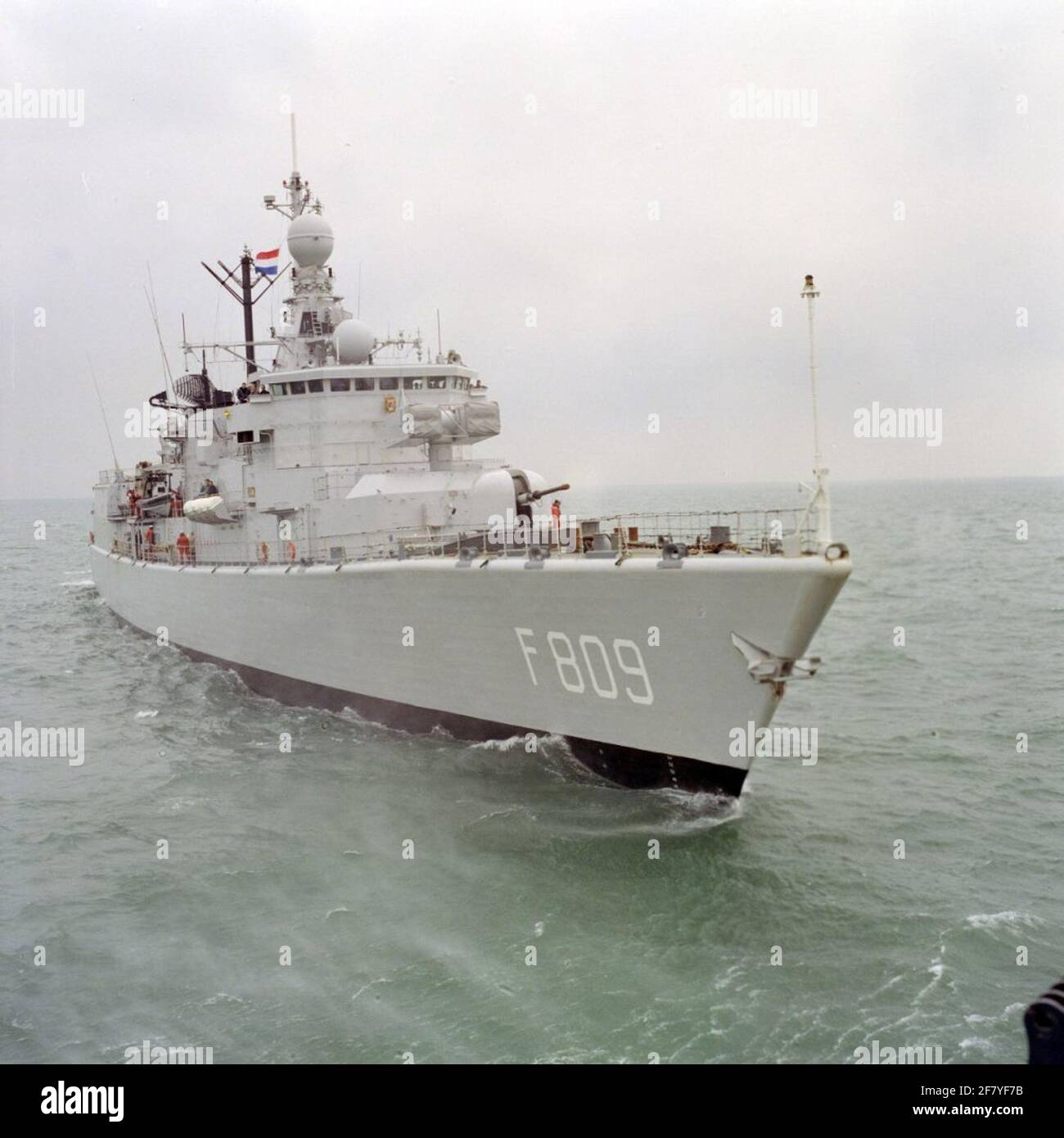 The S-Frigate Hr.Ms. Van Kinsbergen (1980-1995) in March 1990 Stock ...