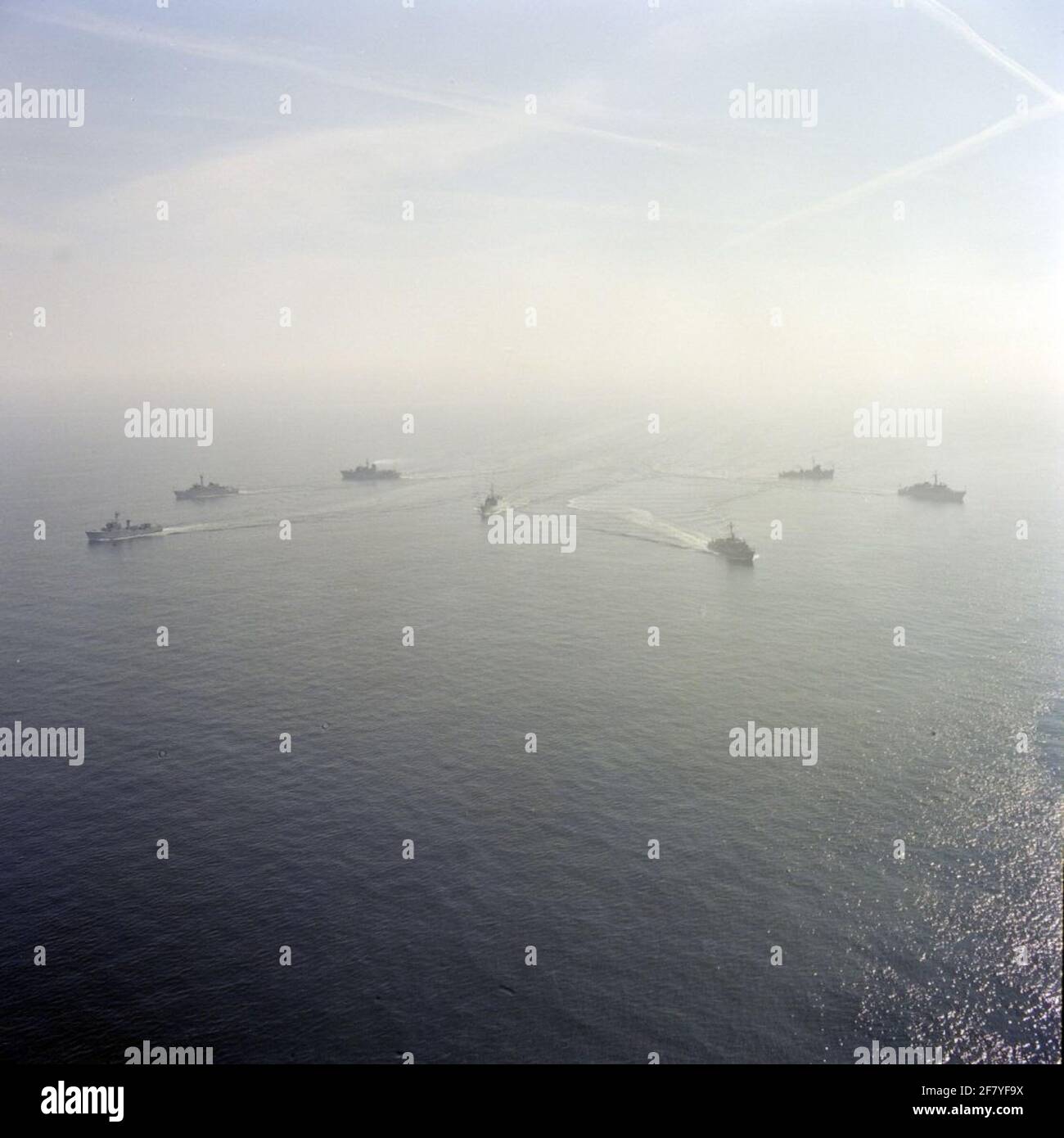 Aerial recording of ships belonging to NATO StanavForchan (Standing ...