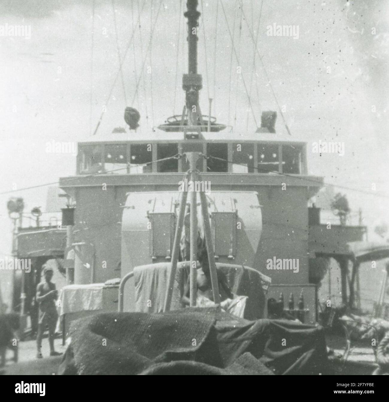 Mine sweep Hr.Ms. Boar (1946-1961) (ex-rans toowoomba) in Surabaya Stock Photo - Alamy