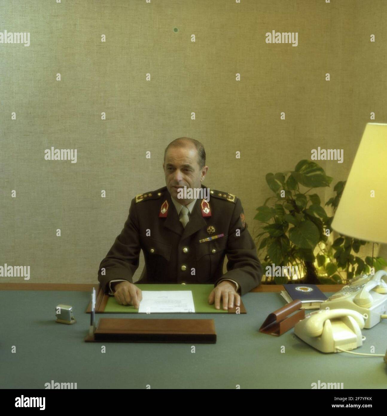 Portrait of Commander of the Land forces Lieutenant General of Infantry ...