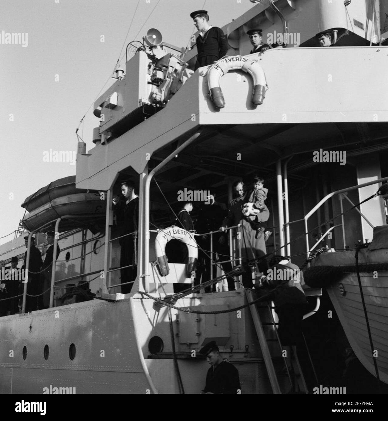 Departure of the Frigate Hr.Ms. Evertsen (F 803) to Dutch New Guinea in ...
