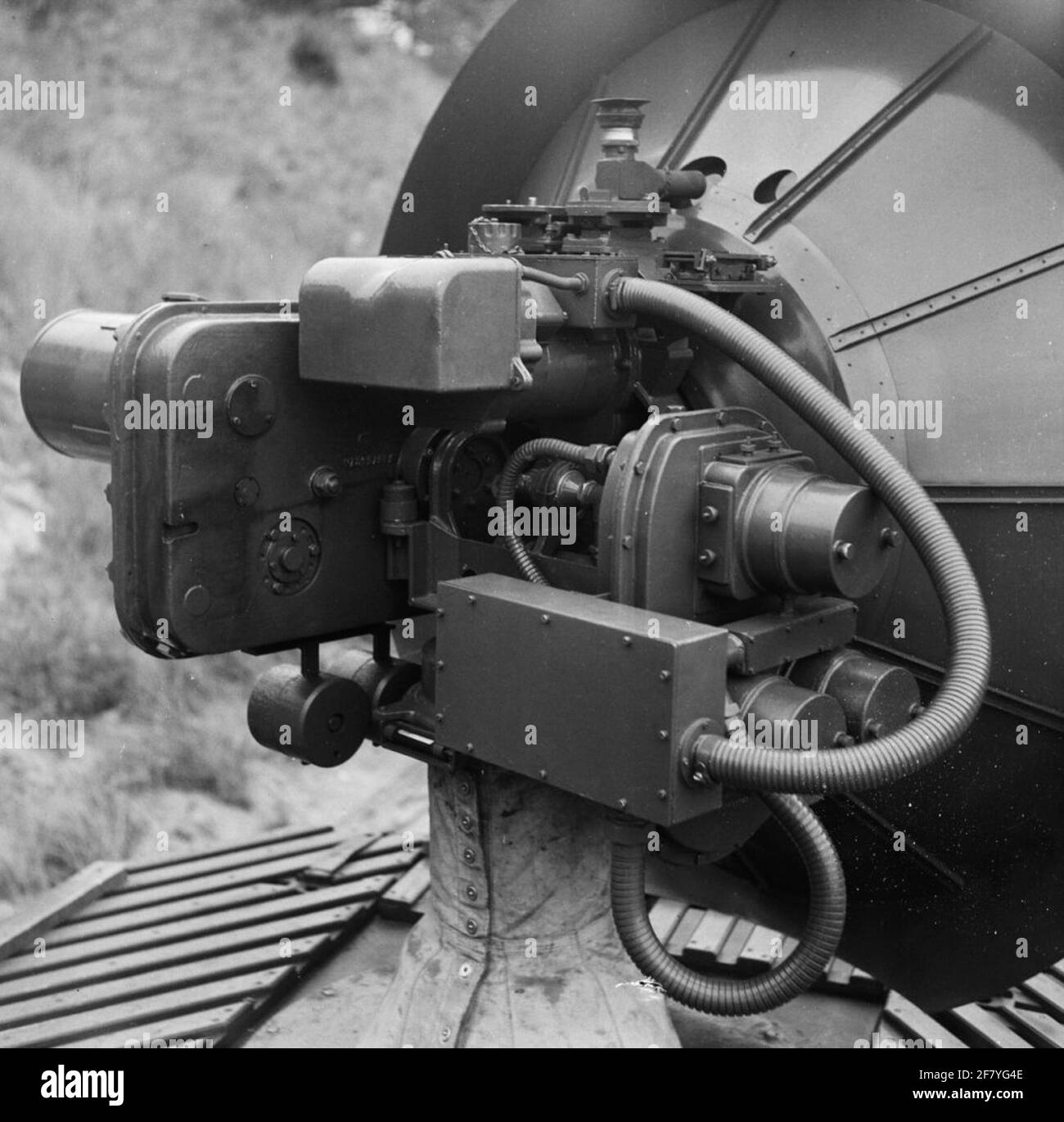 Portion of the fire line radar AA 3MK7. This radar was used in the air ...