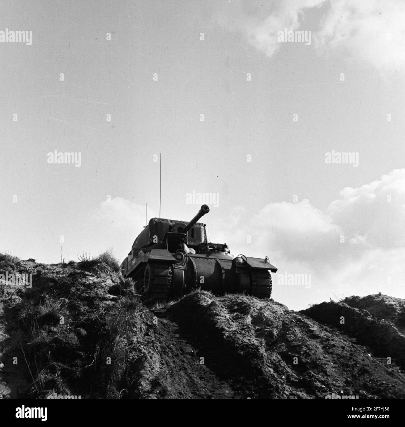 A medium-weight combat tank type RAM II during an exercise Stock Photo ...