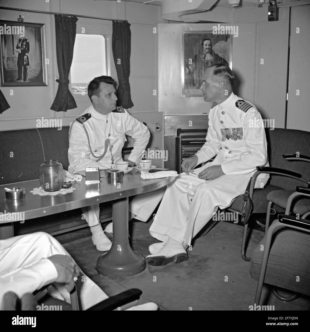 Captain-Ter-Zee A.H.J. Van der Raliever Olivier (1908-1967), Commander ...