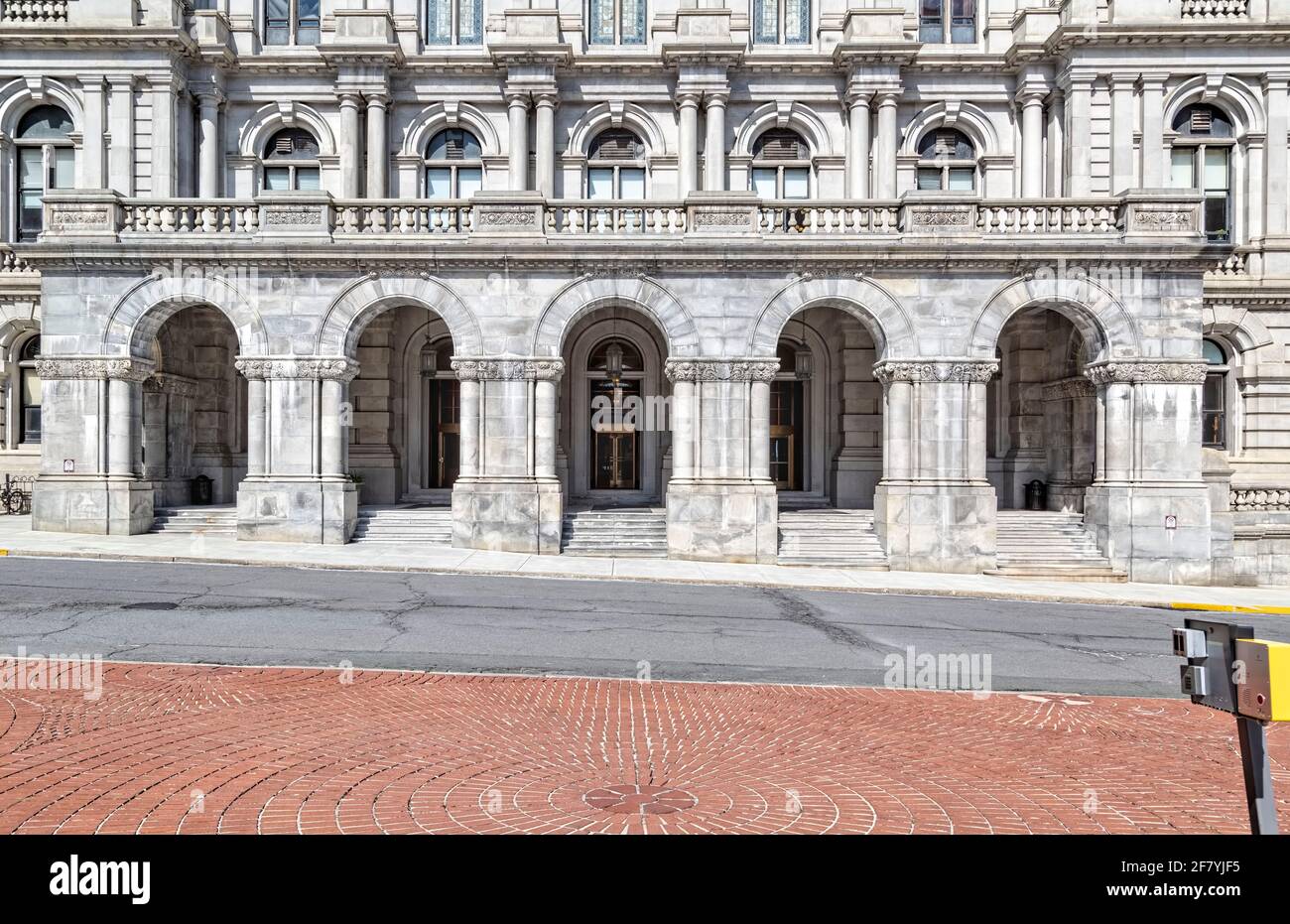New York State Capitol - State Street entry Stock Photo - Alamy