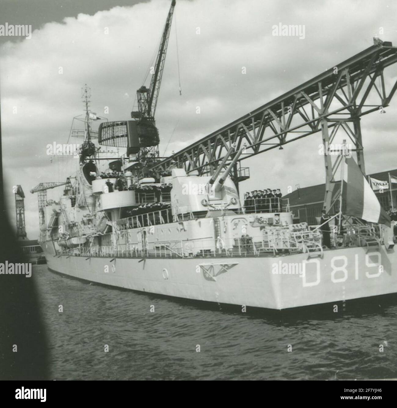 The commissioning of Hr.Ms. Amsterdam (1958-1979 Stock Photo - Alamy