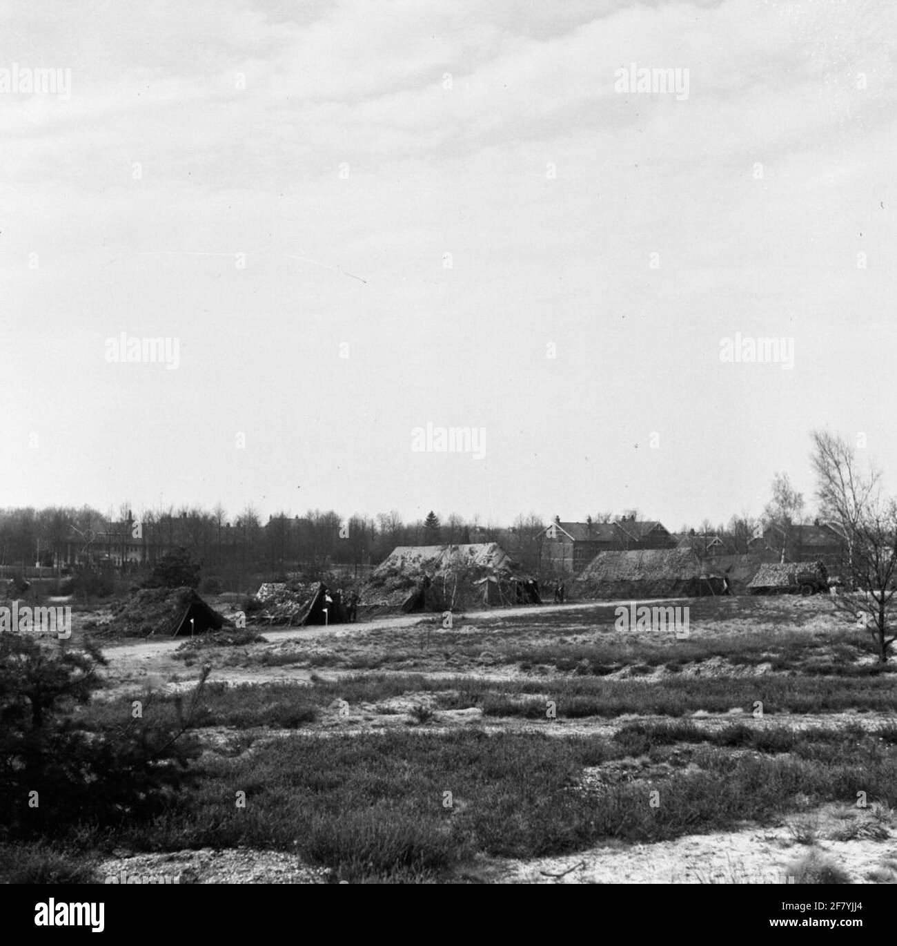 Camouflaged army tents during a bivouac exercise Stock Photo - Alamy