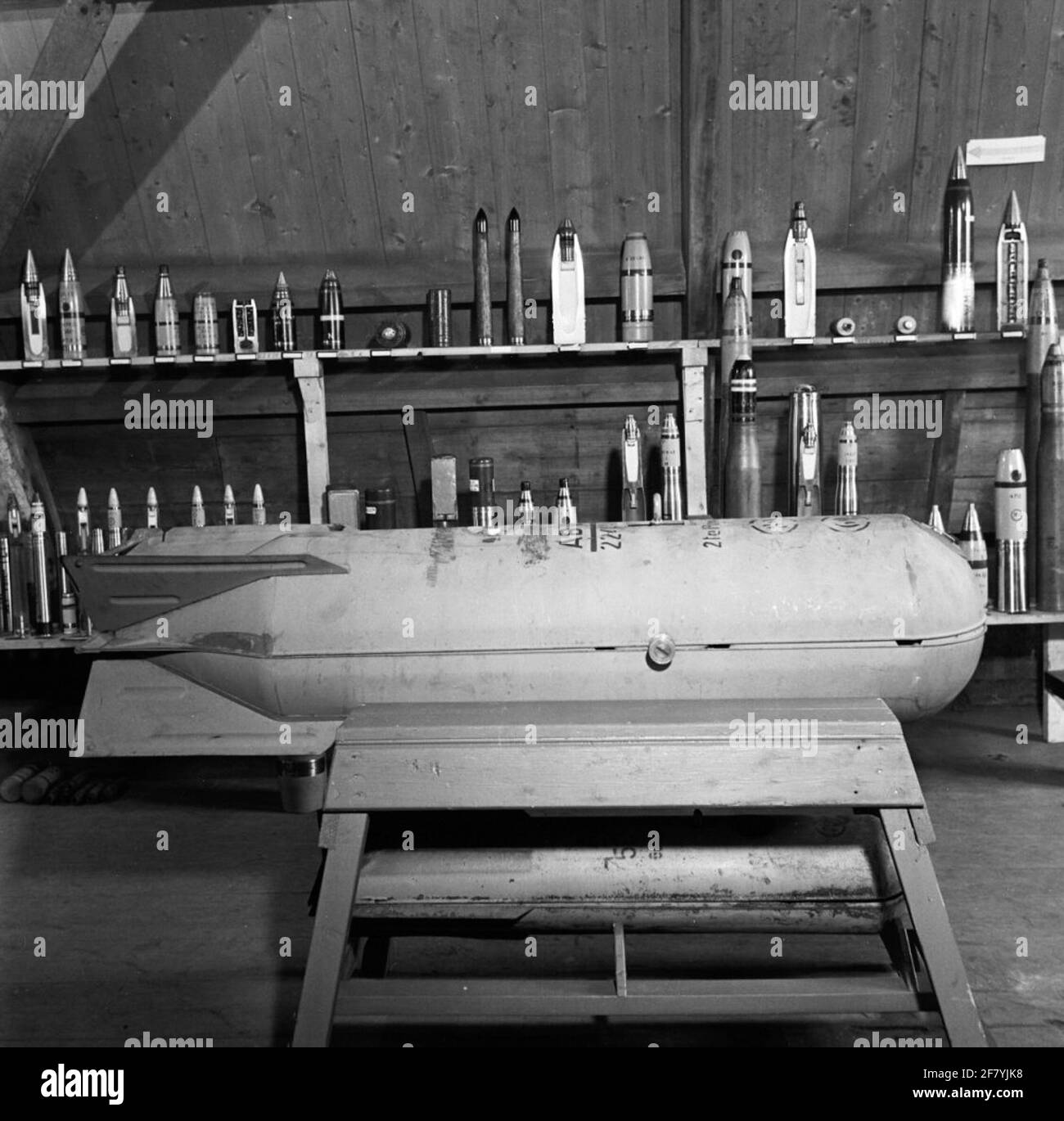 A large collection of ammunition, bombs, mines and weapons from ...