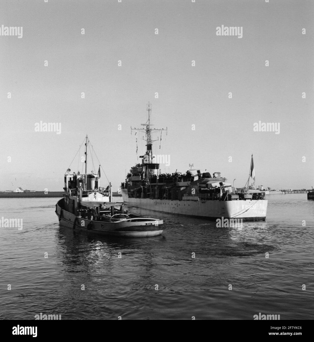 Departure of the Frigate Hr.Ms. Evertsen (F 803) to Dutch New Guinea in ...